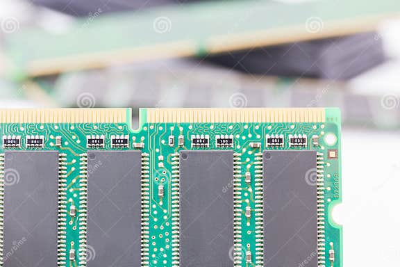 Random Access Memory (DDR RAM) Stock Photo - Image of storage, macro: 76218584