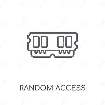 Random Access Memory Linear Icon. Modern Outline Random Access M Stock ...