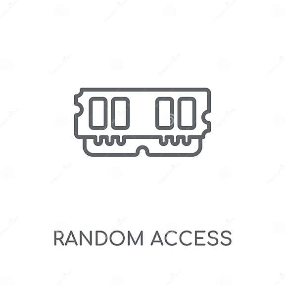 Random Access Memory Linear Icon. Modern Outline Random Access M Stock ...