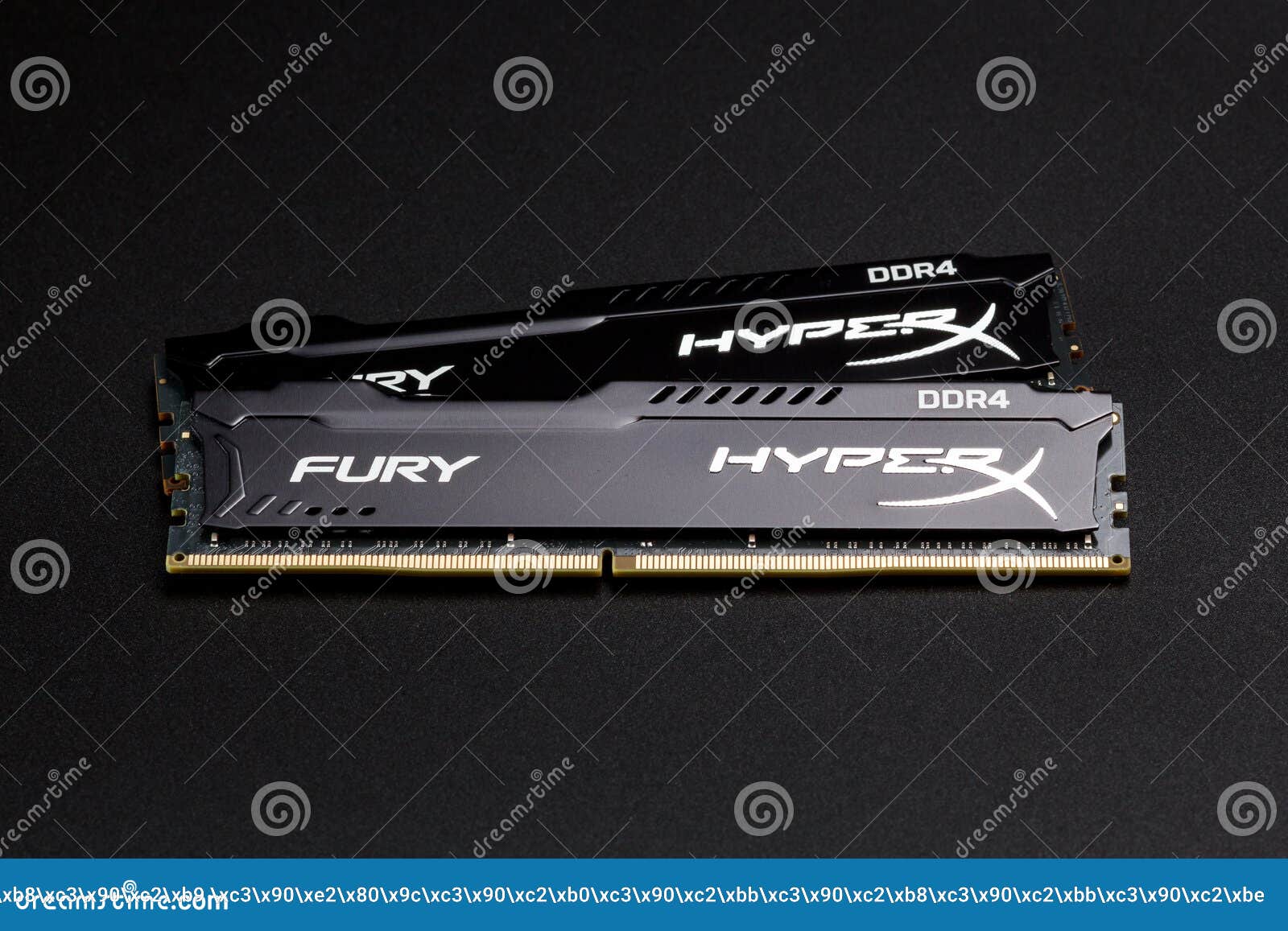 Random Access Memory RAM HyperX Fury DDR4. Editorial Photo - Image of ...