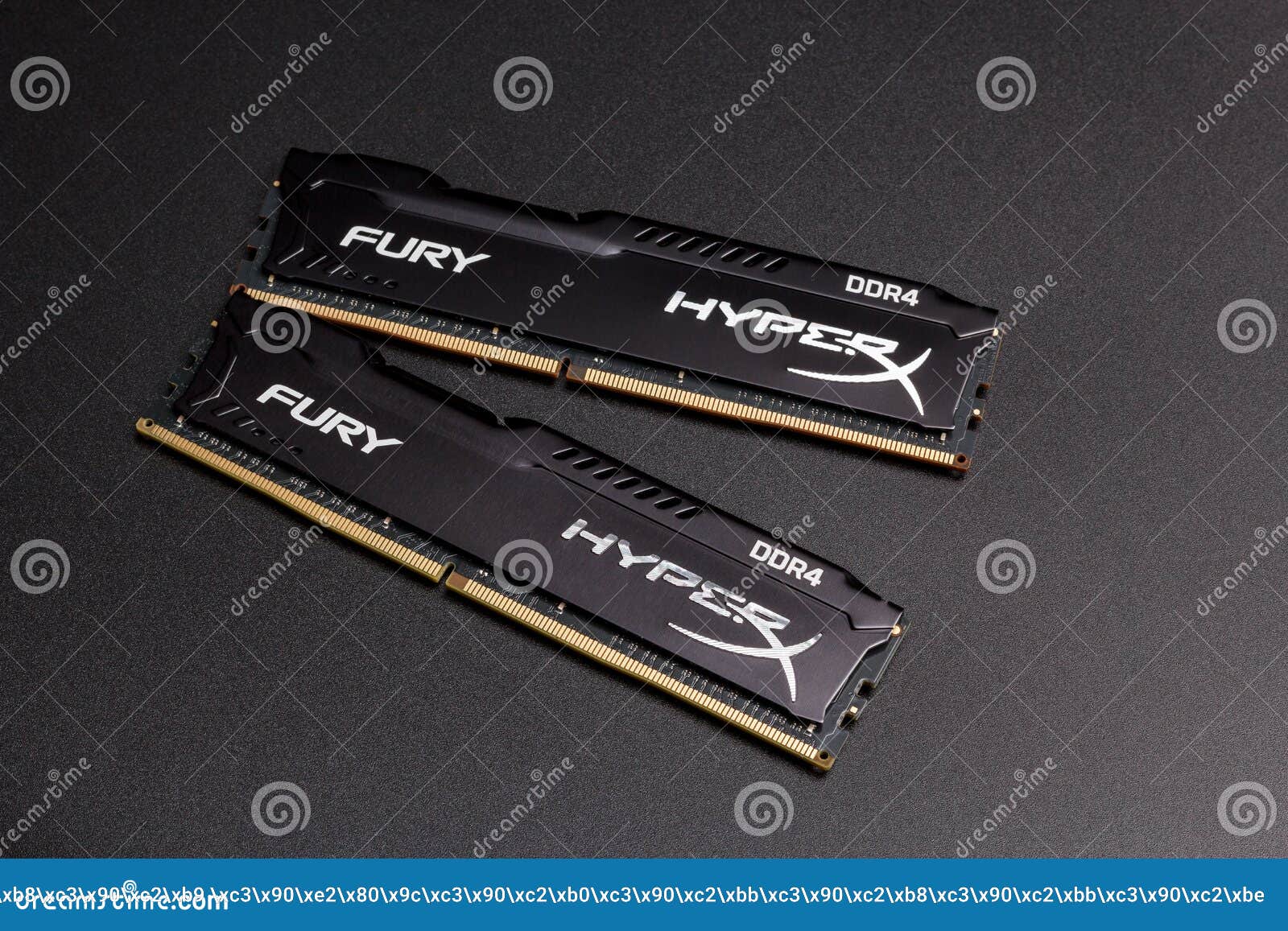 Random Access Memory RAM HyperX Fury DDR4. Editorial Image - Image of ...