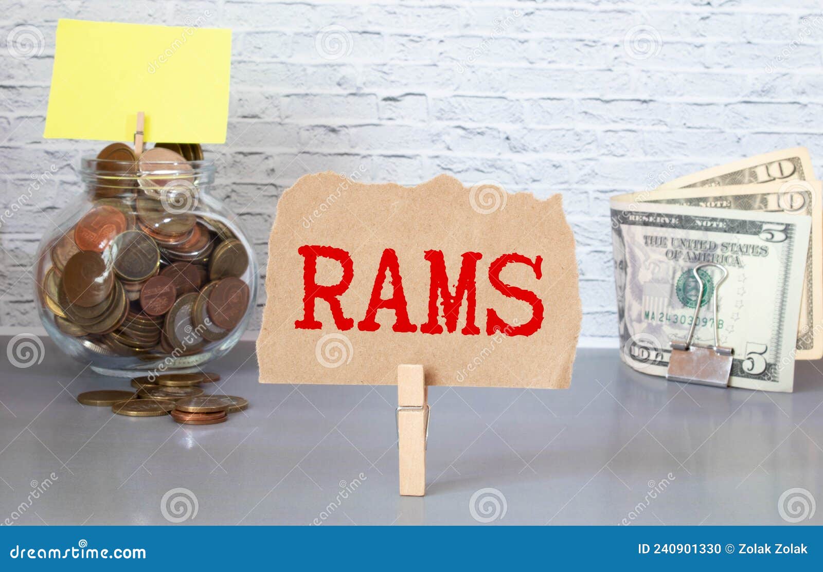 Random Access Memory or RAM Word on Wooden Cubes with Technology ...