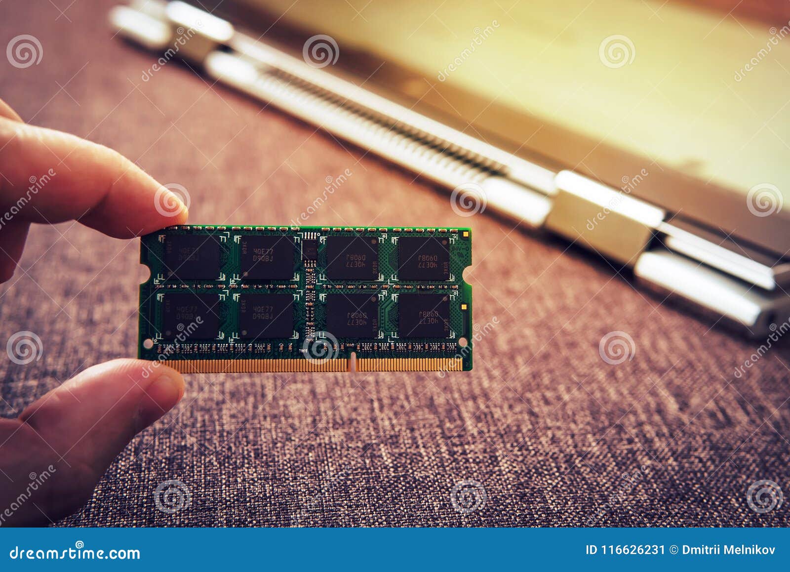 Random Access Memory For Replacement To Laptop Computer Stock Image ...