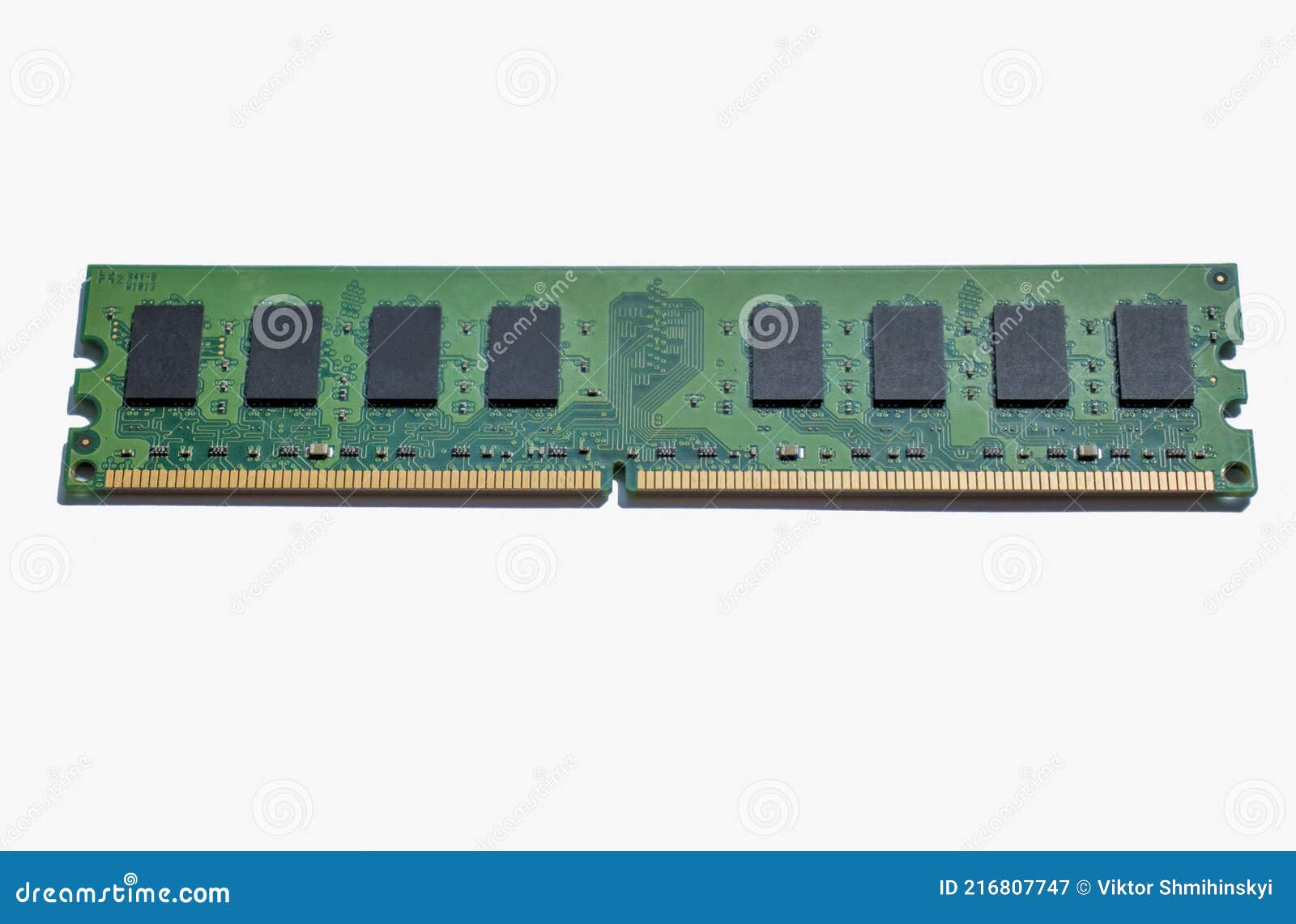 Random Access Memory on a White Background Stock Image - Image of ...