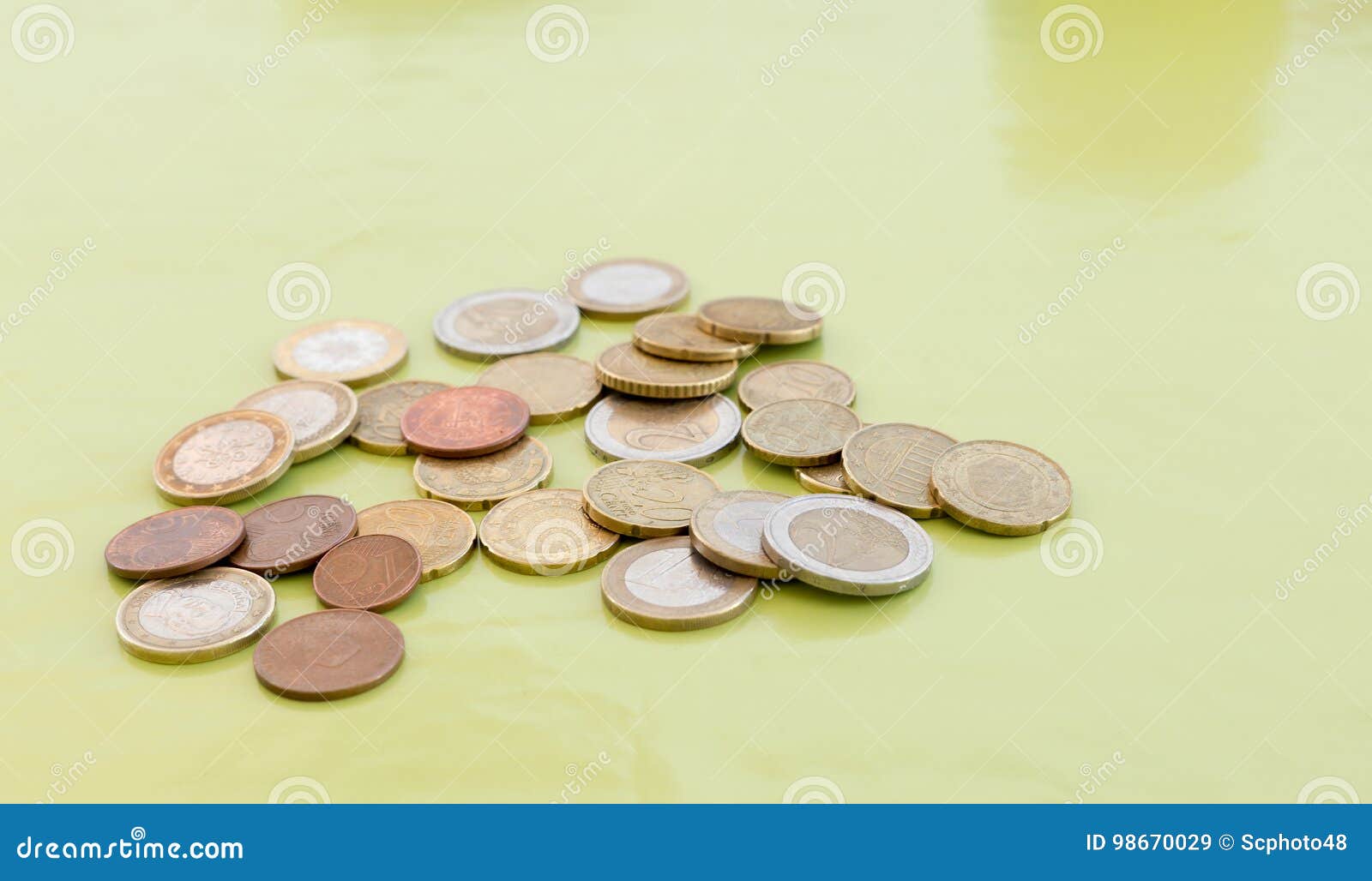Random Amount of Euro Coins Stock Image - Image of value, currency ...
