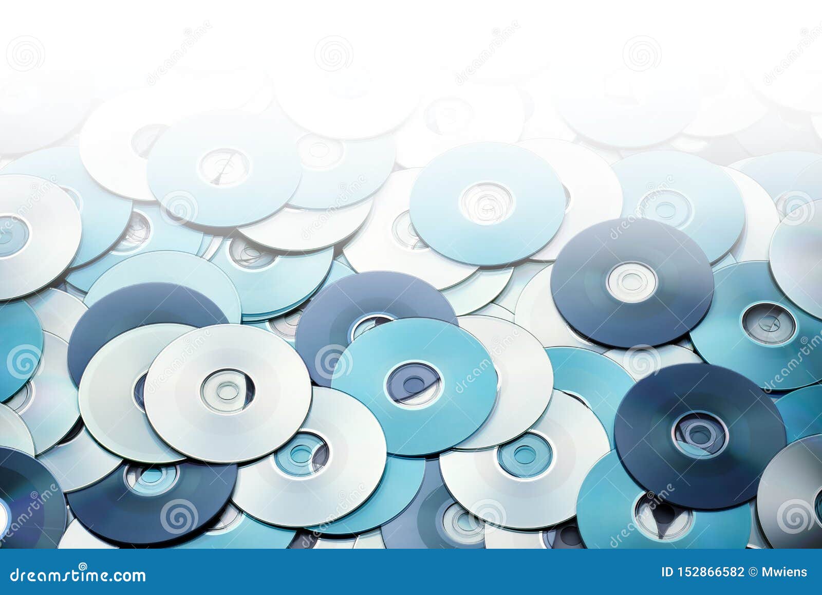 Silver Blue DVD and CD Disks Data Storage Background Stock Photo ...