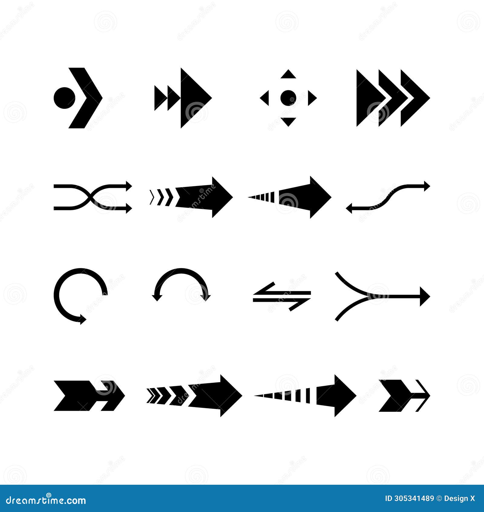 Random Arrow Vector Illustration Icon Stock Vector - Illustration of ...