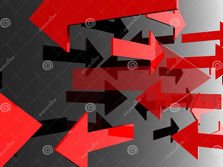 Random arrows stock illustration. Illustration of forward - 5084256