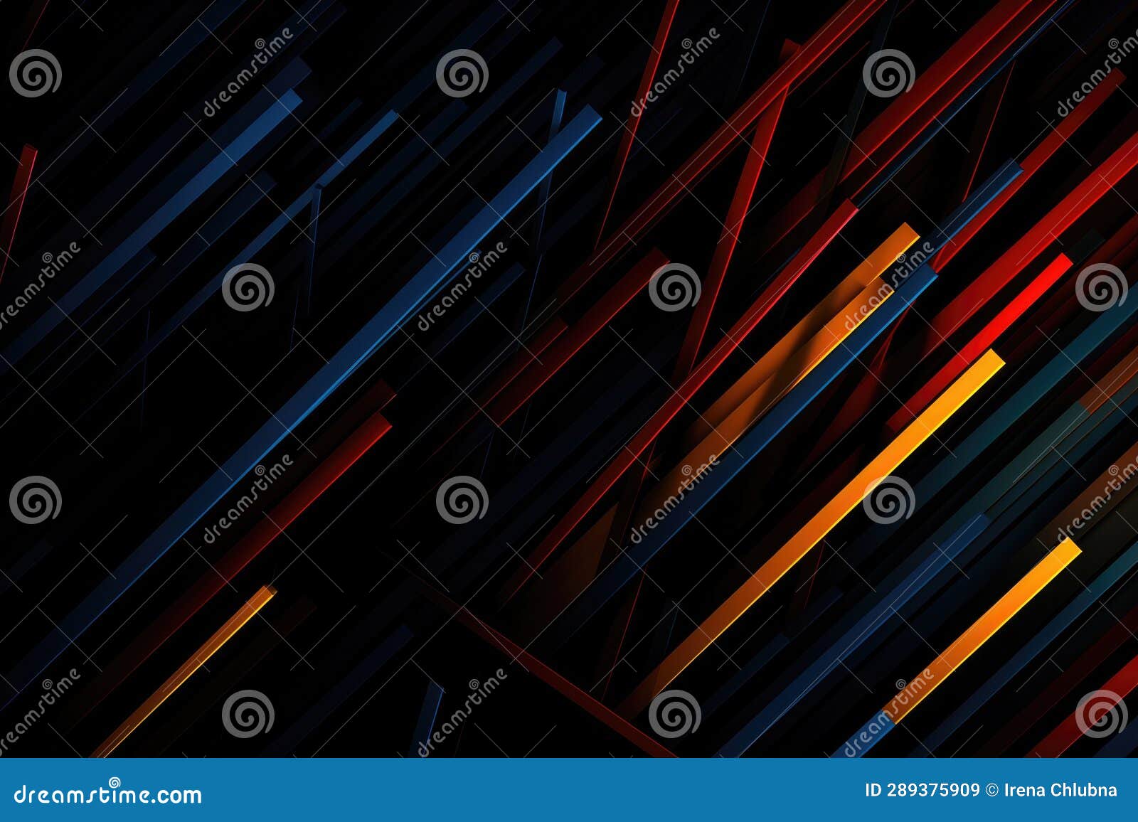 Random Assorted Colored Lines on a Black Background Stock Illustration ...