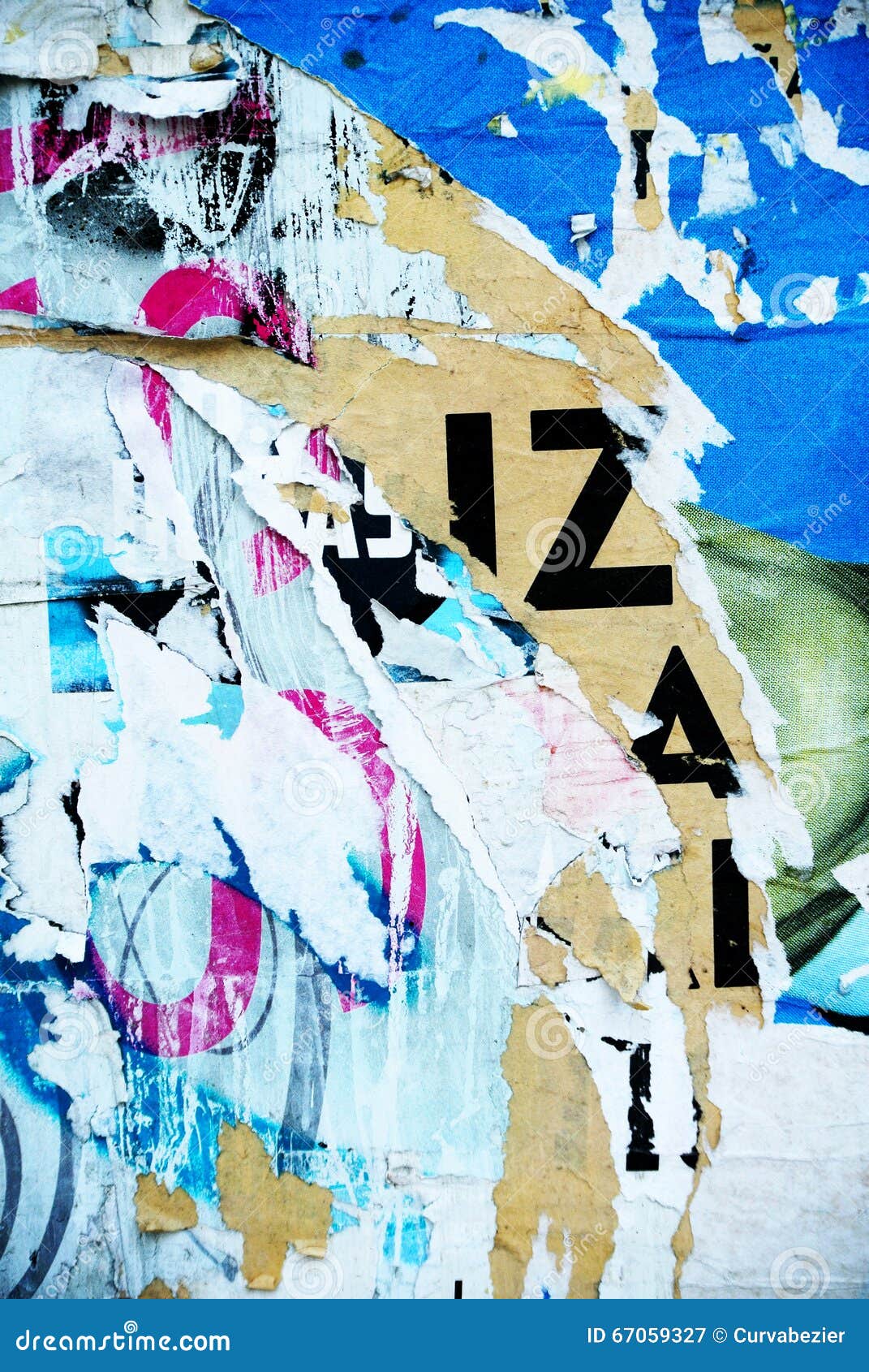 Random Background Collage Paper Texture on Wall Stock Image - Image of ...