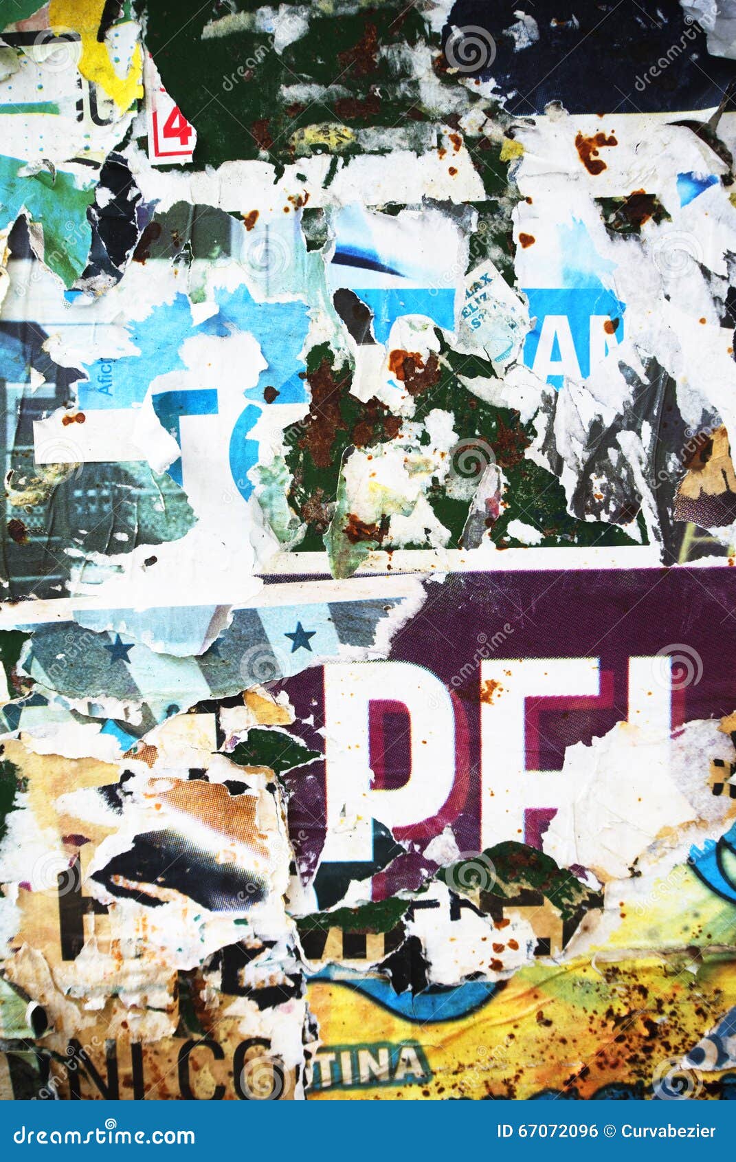 Random Background Collage Paper Texture on Wall Stock Photo - Image of ...