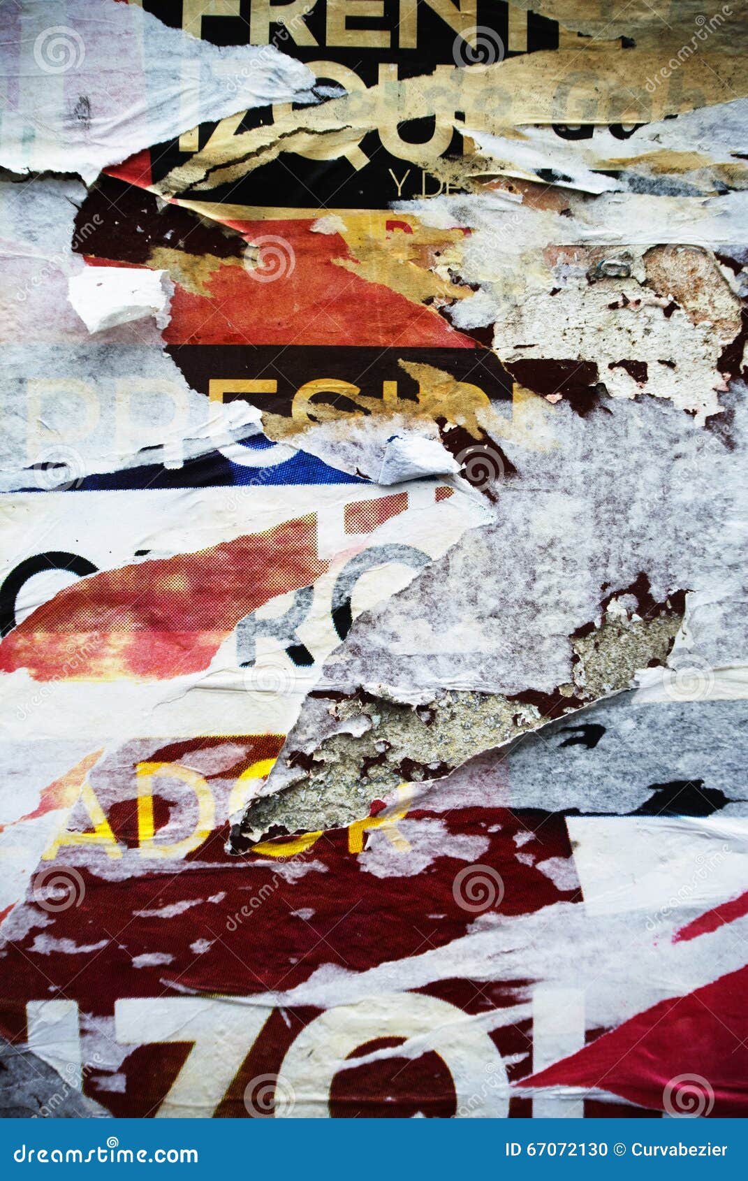 Random Background Collage Paper Texture on Wall Stock Photo - Image of ...