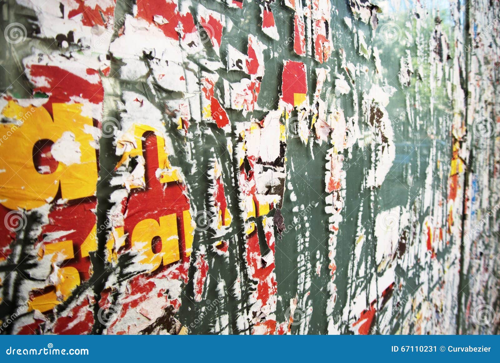 Random Background Collage Paper Typography Texture on Wall Stock Image ...