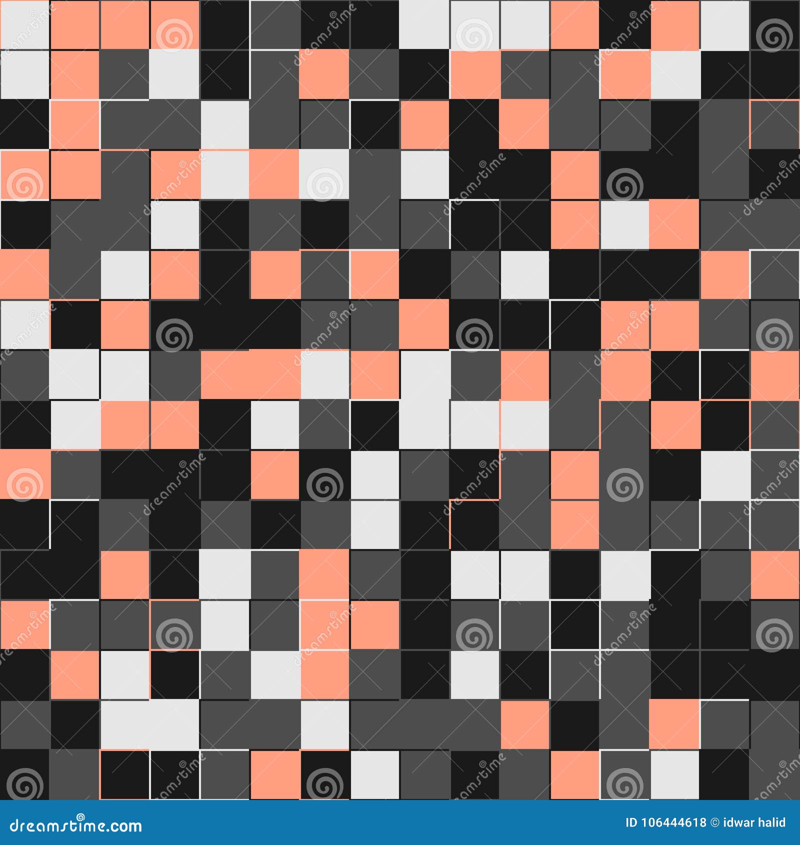 Random Beige Squares. Random Colored Abstract, Digital Generative Art ...