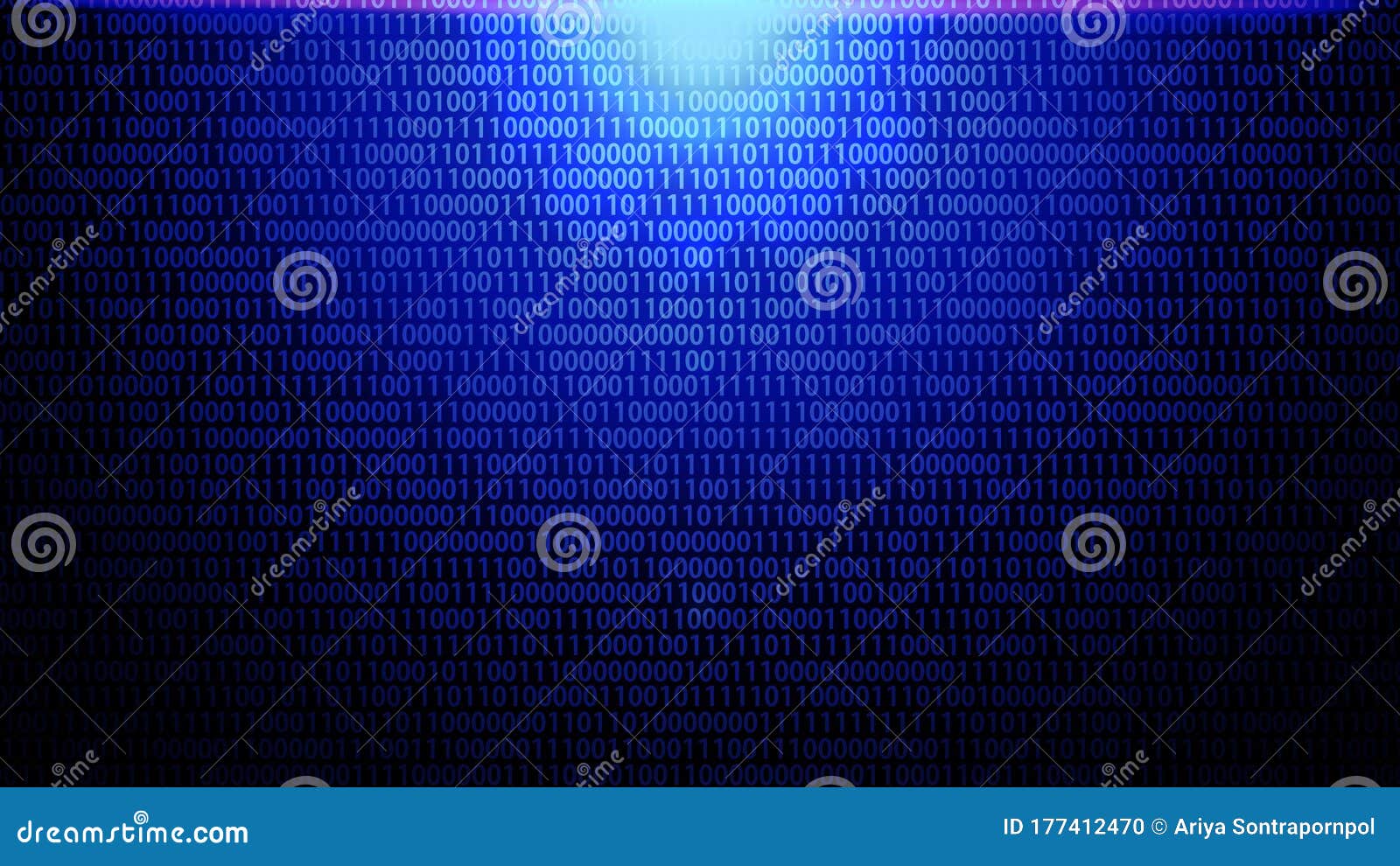Random Binary Code Background in Blue Color Theme with Gradient Light ... Random Binary Code Background in Blue Color Theme with Gradient Light ...