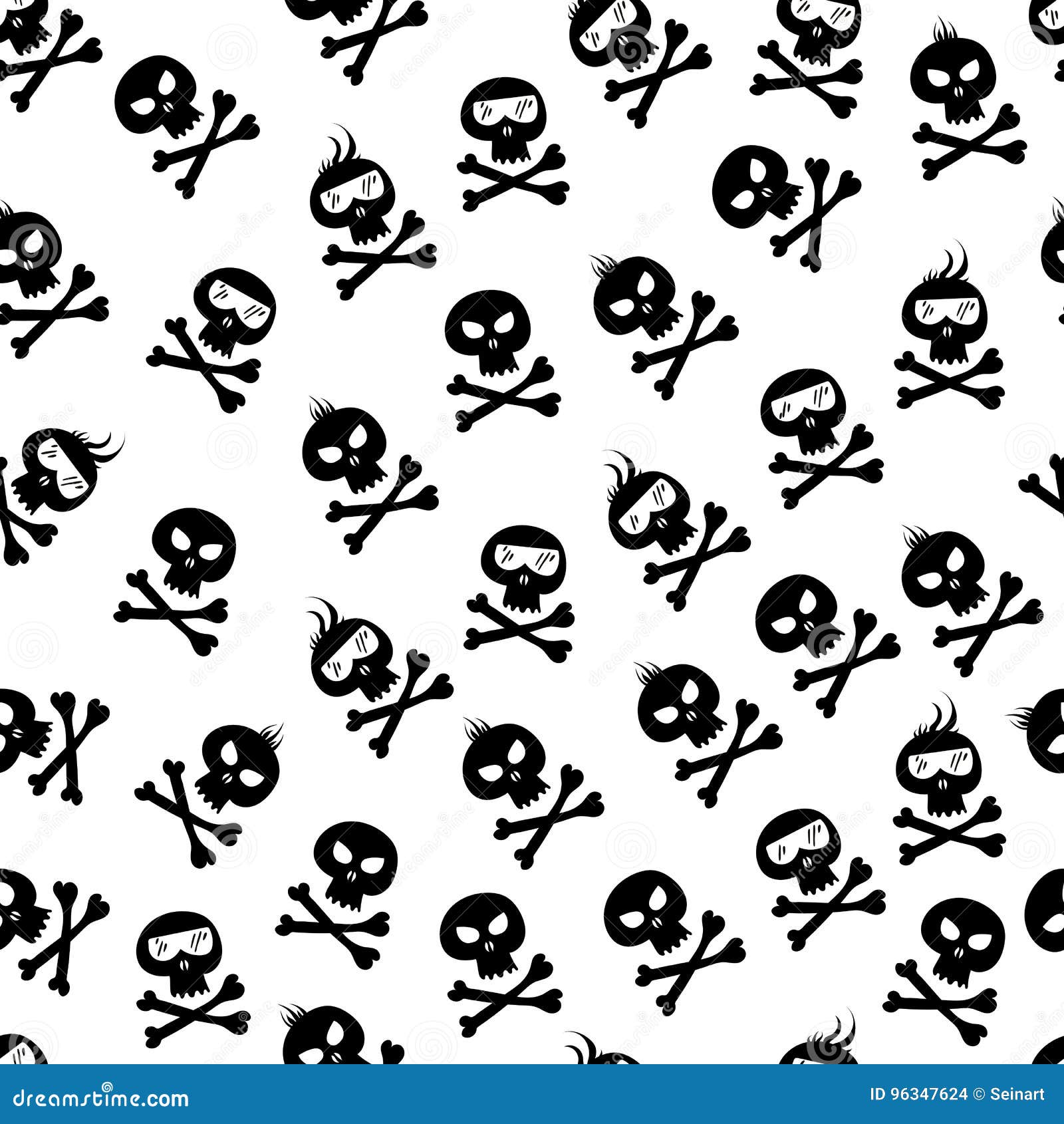 Cute Skull And Crossbones Background