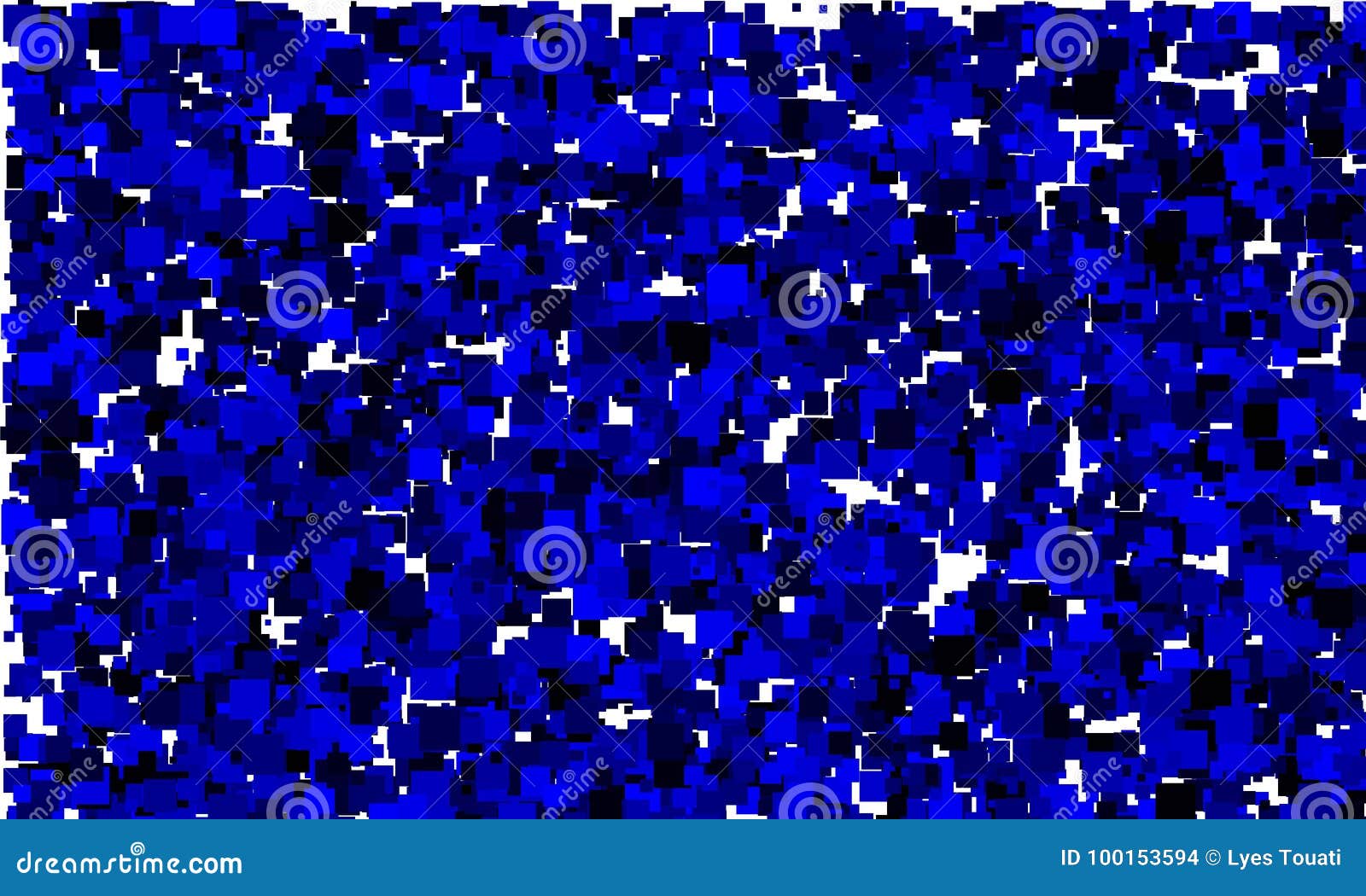 Random blue Squares stock vector. Illustration of scale - 100153594