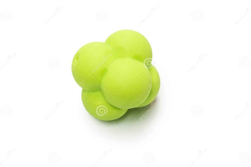Random Bouncing Ball Isolated on White Background Stock Image - Image ...