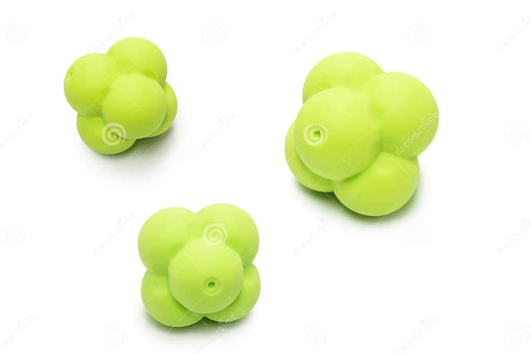 Random Bouncing Ball Isolated on White Background Stock Photo - Image ...