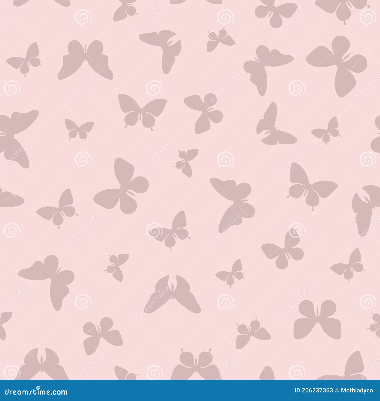 Random Butterfly Silhouette, Abstract Vector Pattern, Cute Stock Vector ...