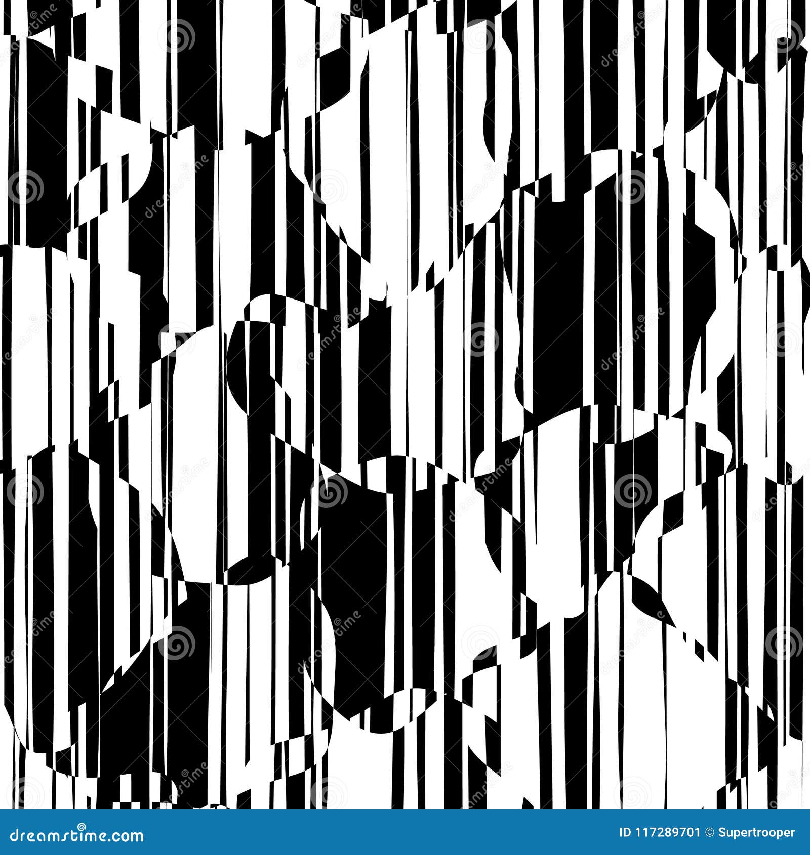Random Chaotic Lines Abstract Geometric Pattern Stock Vector