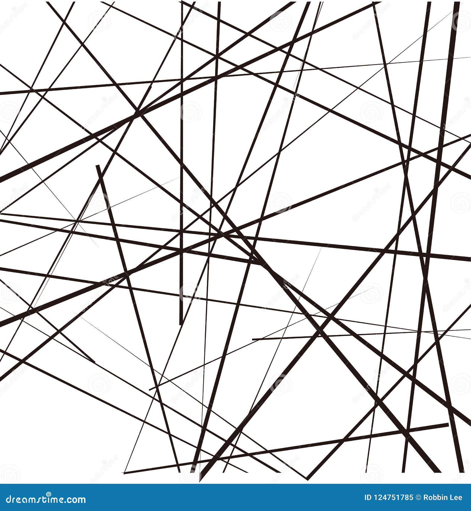 Random Chaotic Lines Abstract Geometric Pattern Texture Stock