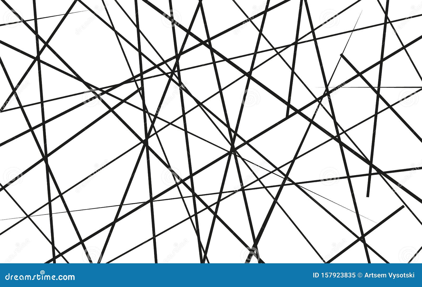 Random Chaotic Lines Abstract Geometric Pattern Texture Modern