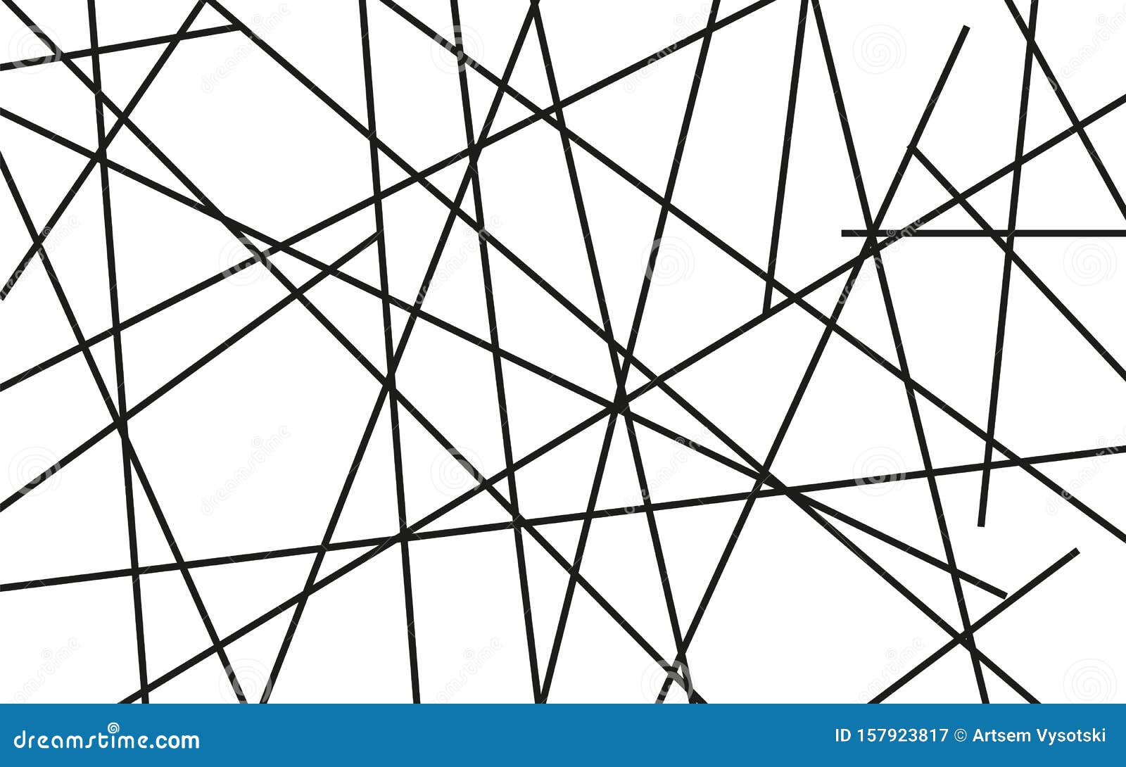 Random Chaotic Lines Abstract Geometric Pattern Texture With Random