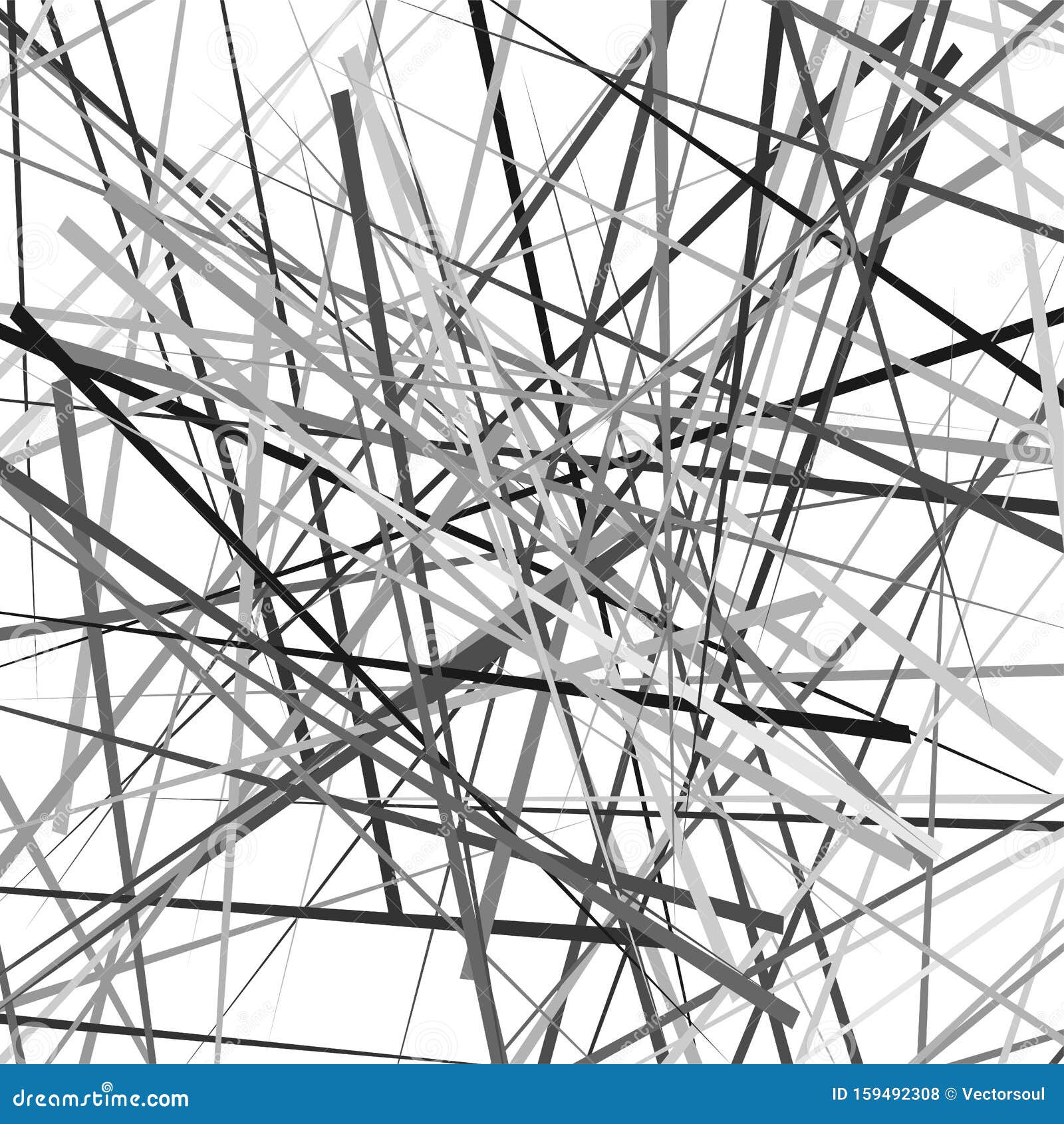 Random Chaotic Lines Irregular Geometric Pattern Texture Abstract Art