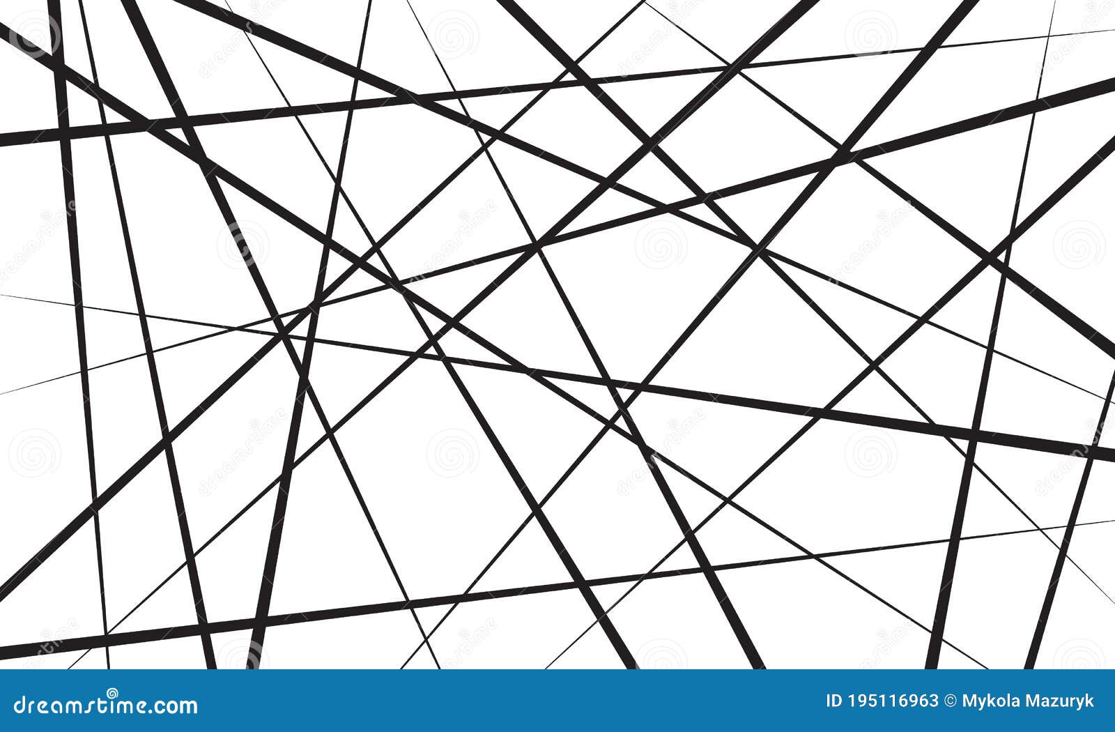 Random Chaotic Lines Like Abstract Geometric Pattern or Texture. Modern ...