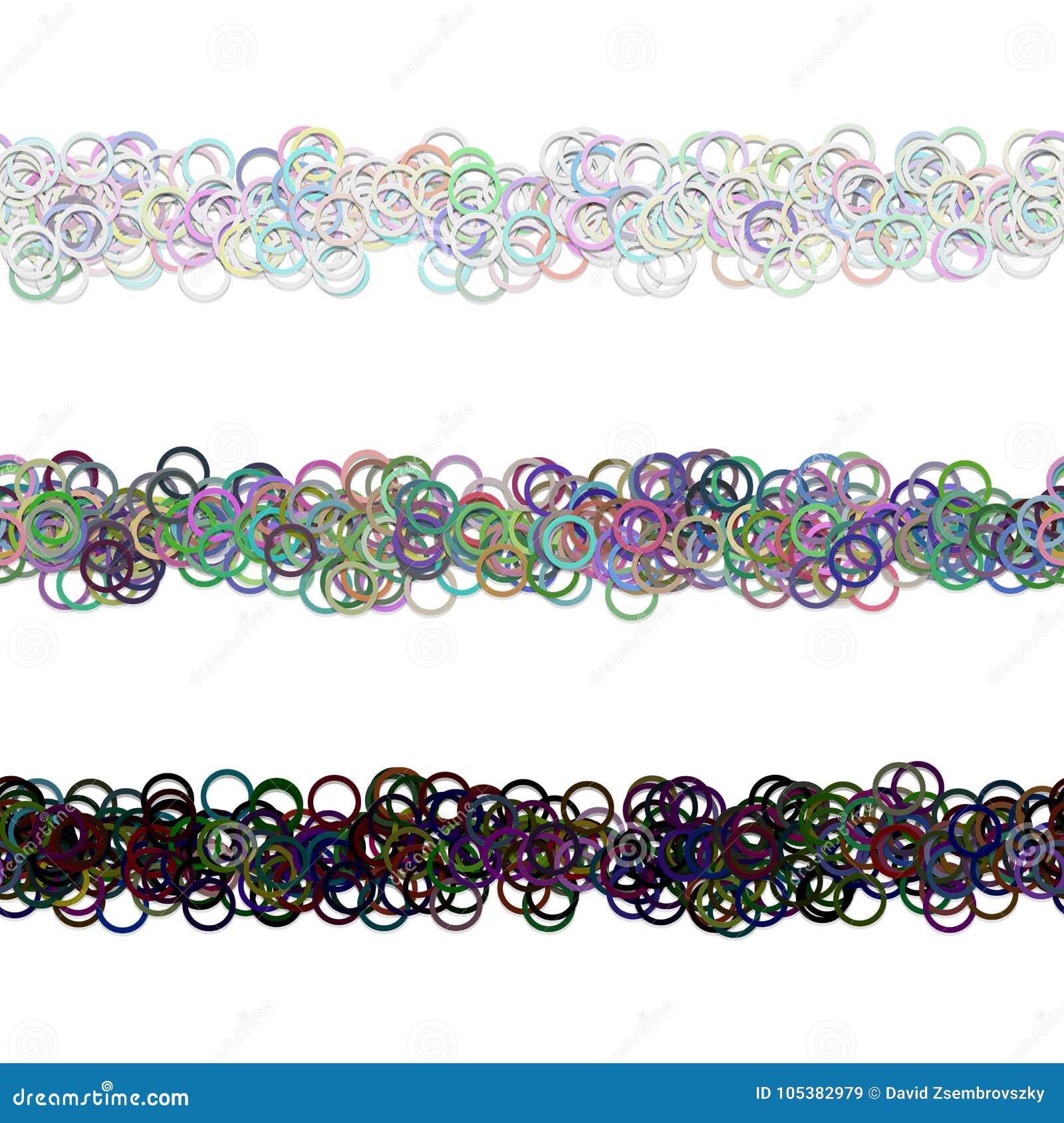 Random Circle Pattern Brochure Separator Line Decoration Set from ...