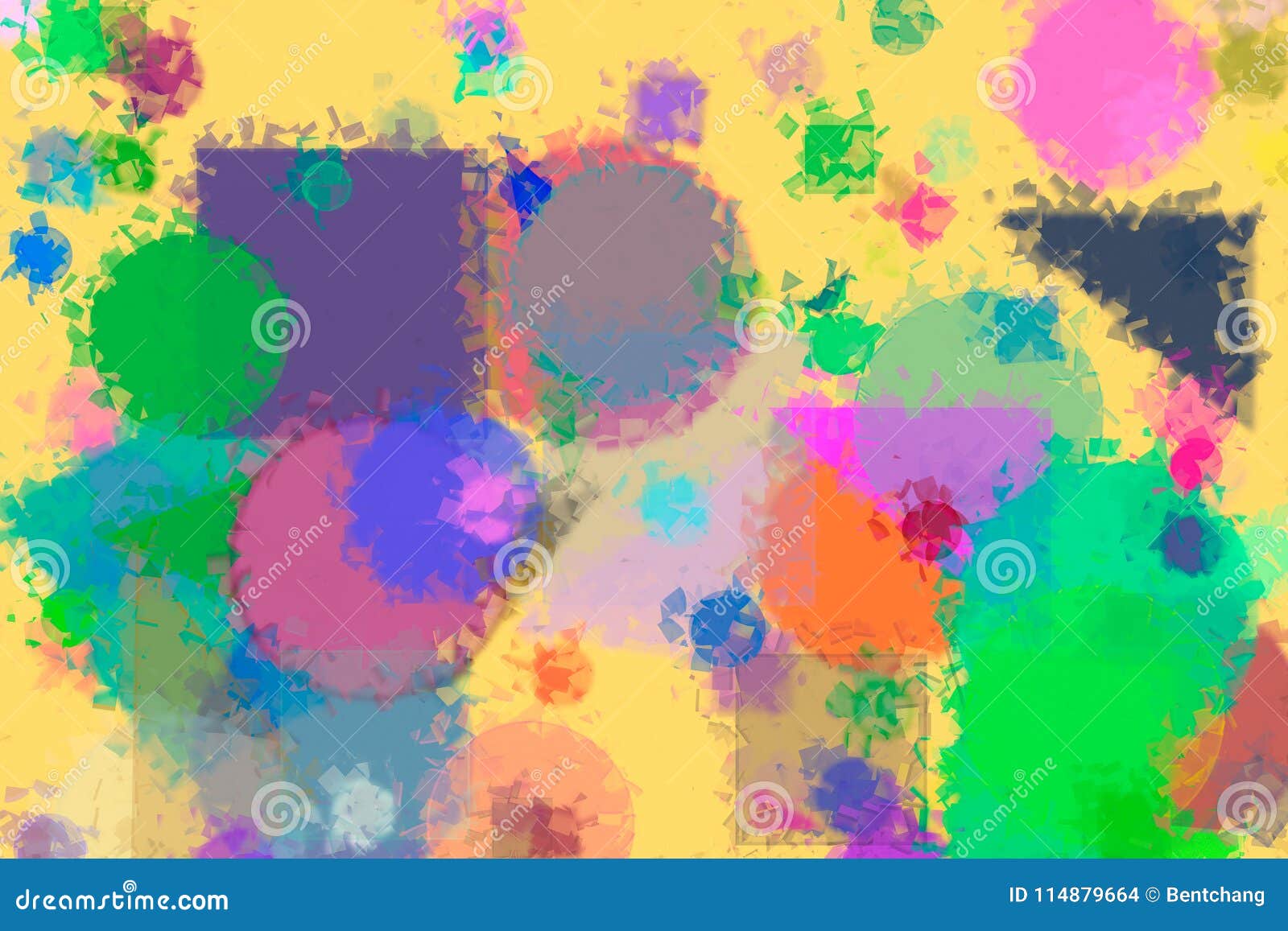 Random Circle, Square & Rectangle Shape. Ellipse, Texture, Decoration ...