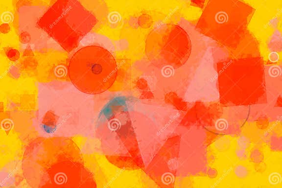 Random Circle, Square & Rectangle Shape. Messy, Template, Backdrop ...