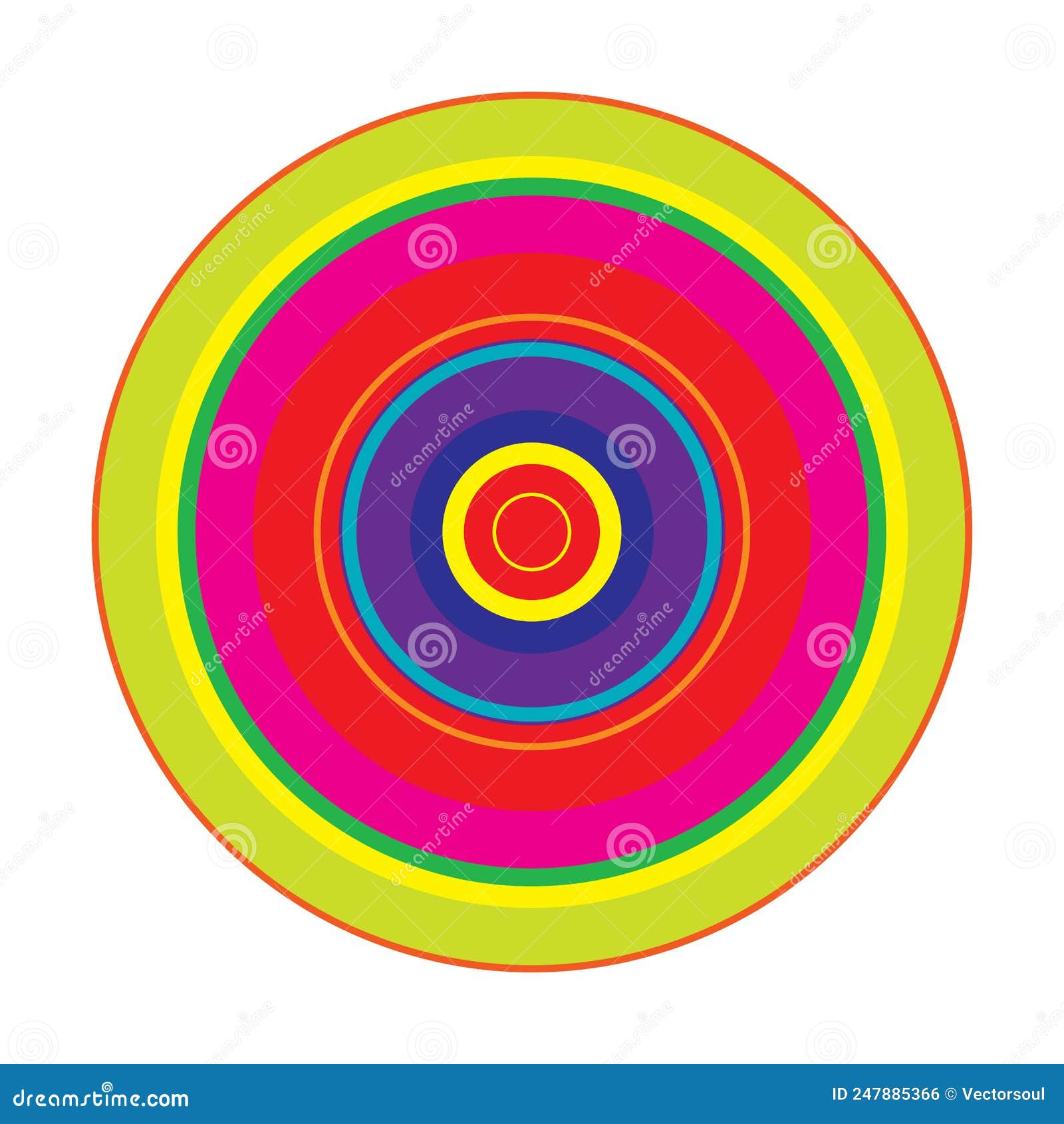 Random Circles Abstract Geometric Composition Stock Vector ...