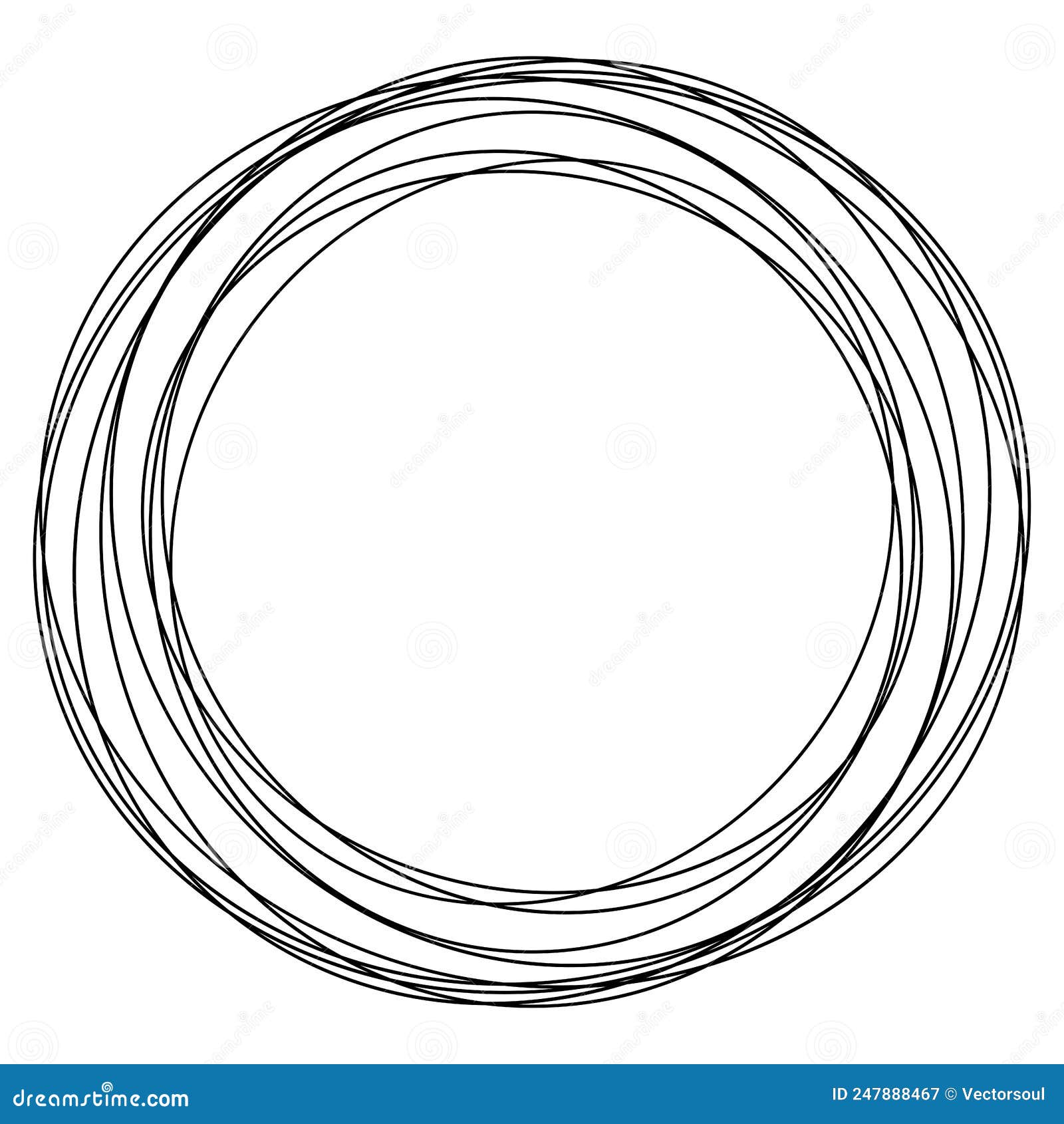 Random Circles, Circular Rings Geometric Design Element Stock Vector ...