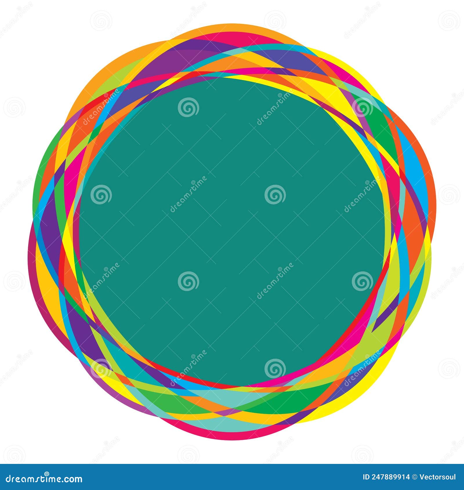 Random Circles, Circular Rings Geometric Design Element Stock Vector ...