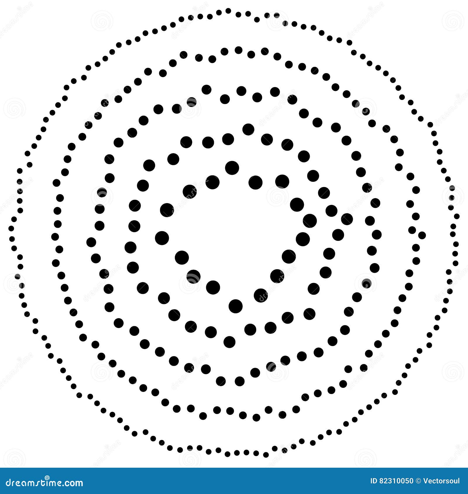 Random Circles, Dots Abstract Element, Circular Shape Stock Vector ...