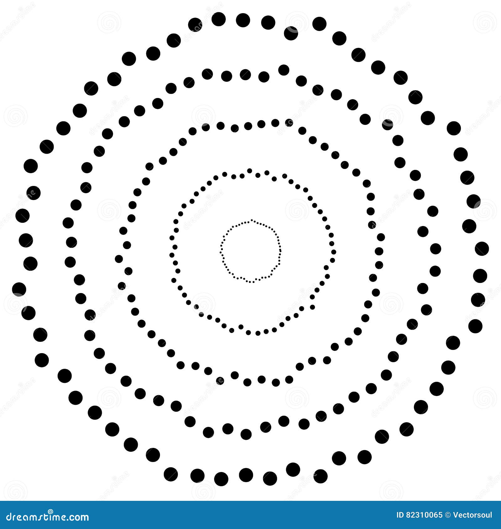 Random Circles, Dots Abstract Element, Circular Shape Stock Vector ...