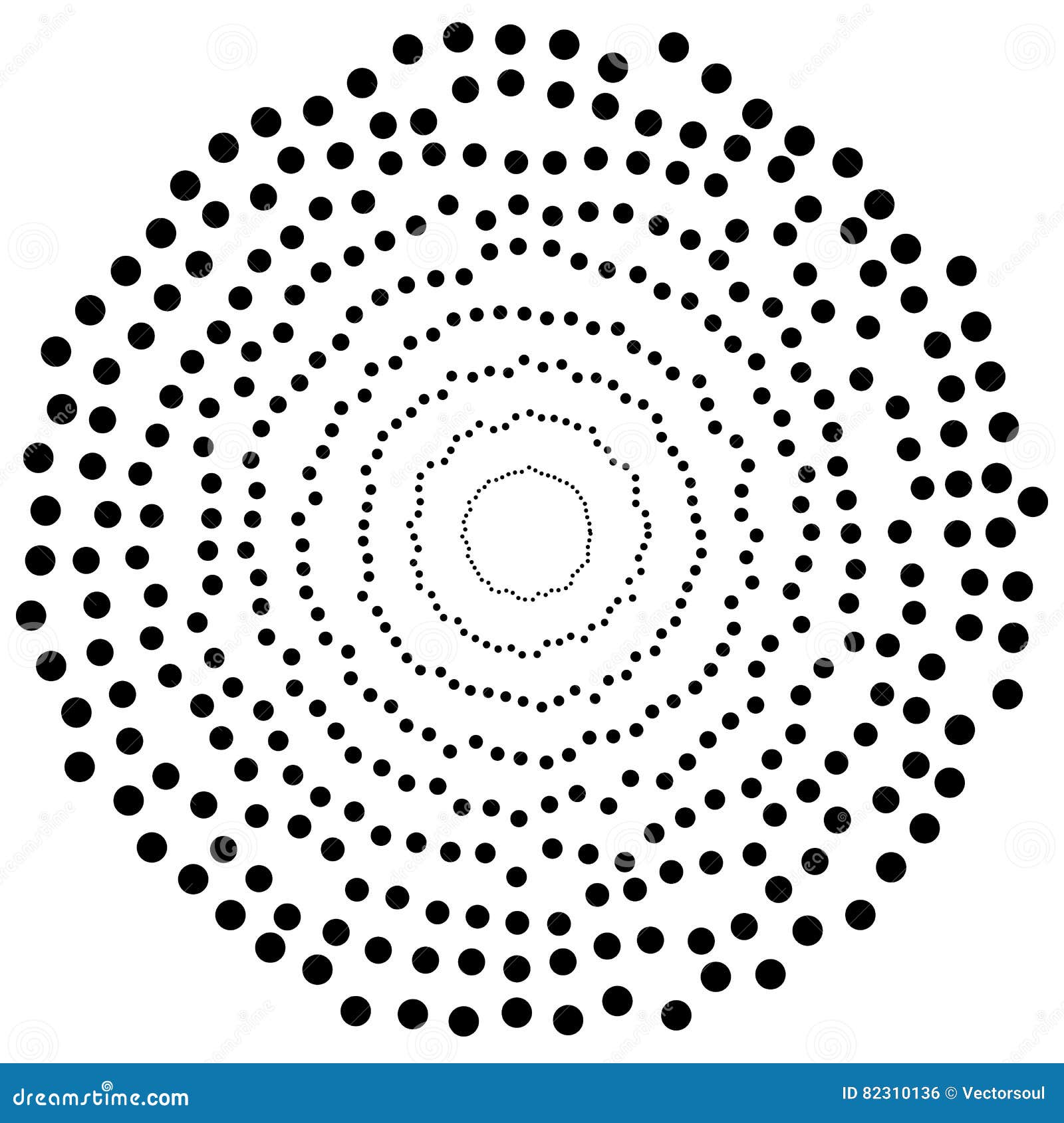 Random Circles, Dots Abstract Element, Circular Shape Stock Vector ...
