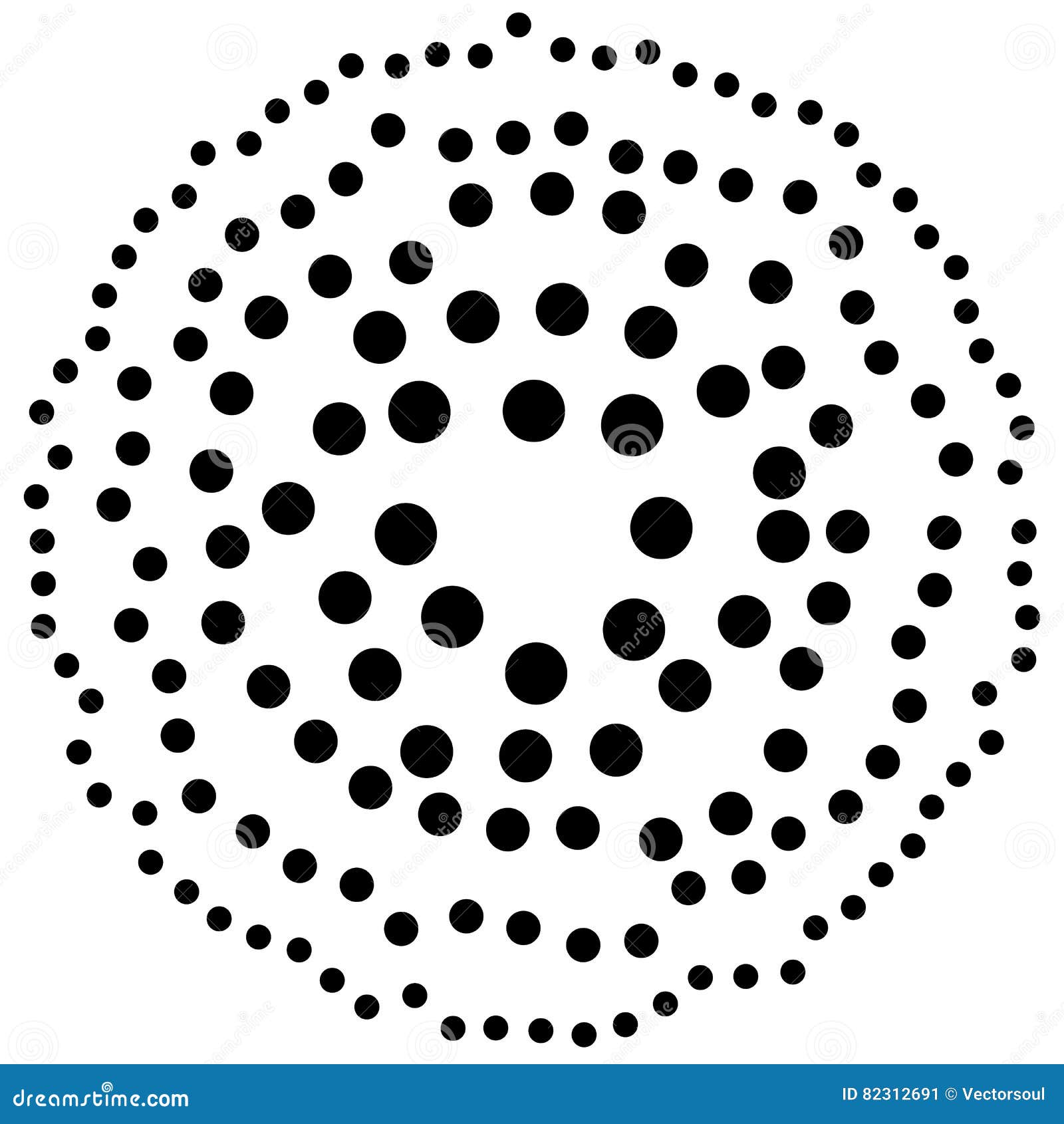 Random Circles, Dots Abstract Element, Circular Shape Stock Vector ...