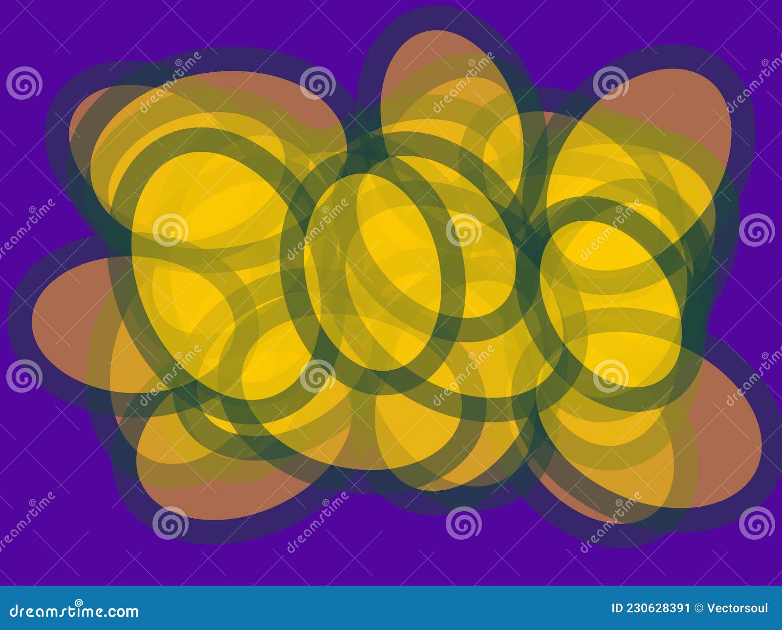 Random Circles, Ovals, Ellipses Colorful, Multicolor Abstract ...