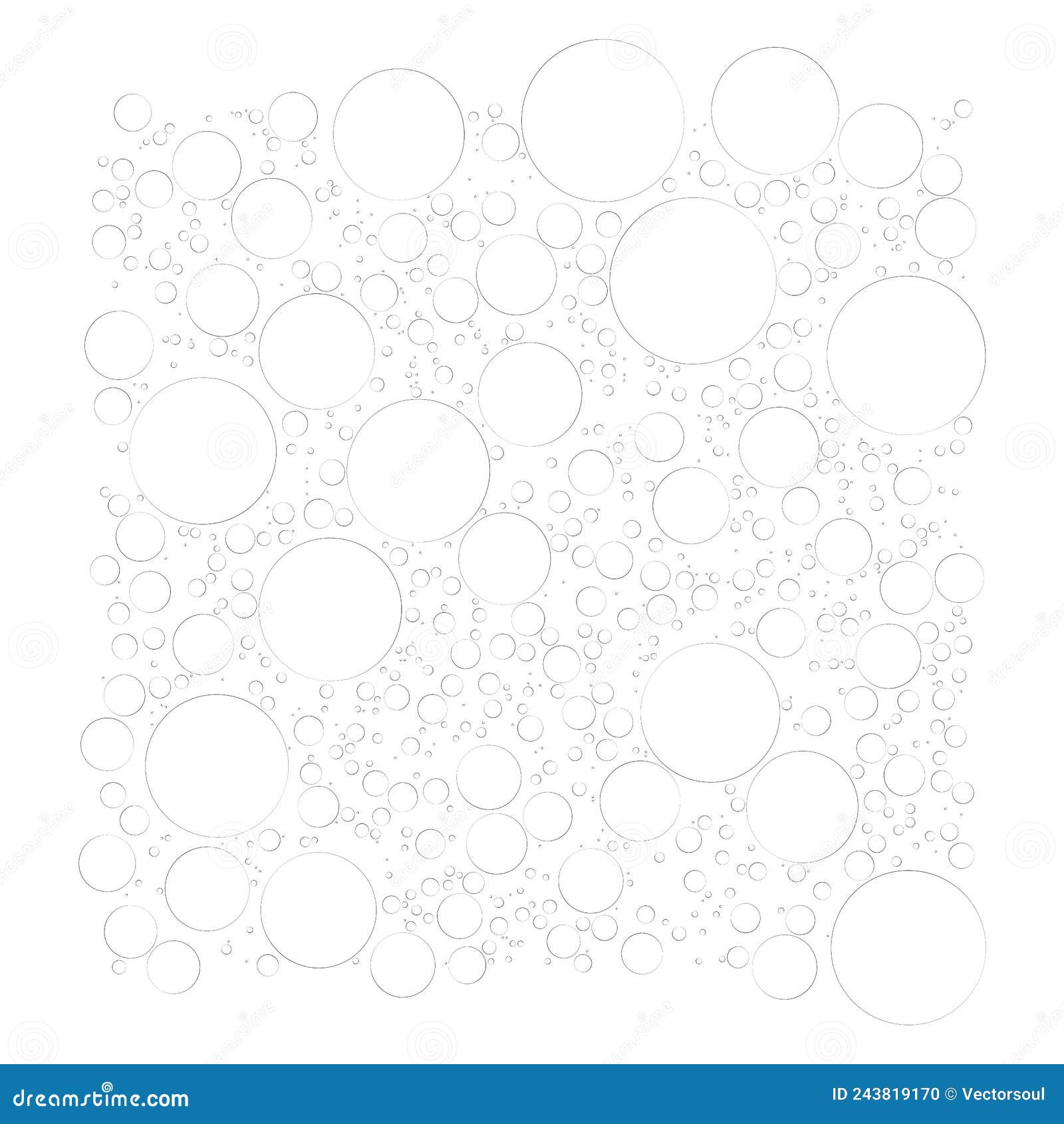 Random Circles Vector Pattern, Texture Stock Vector - Illustration of ...