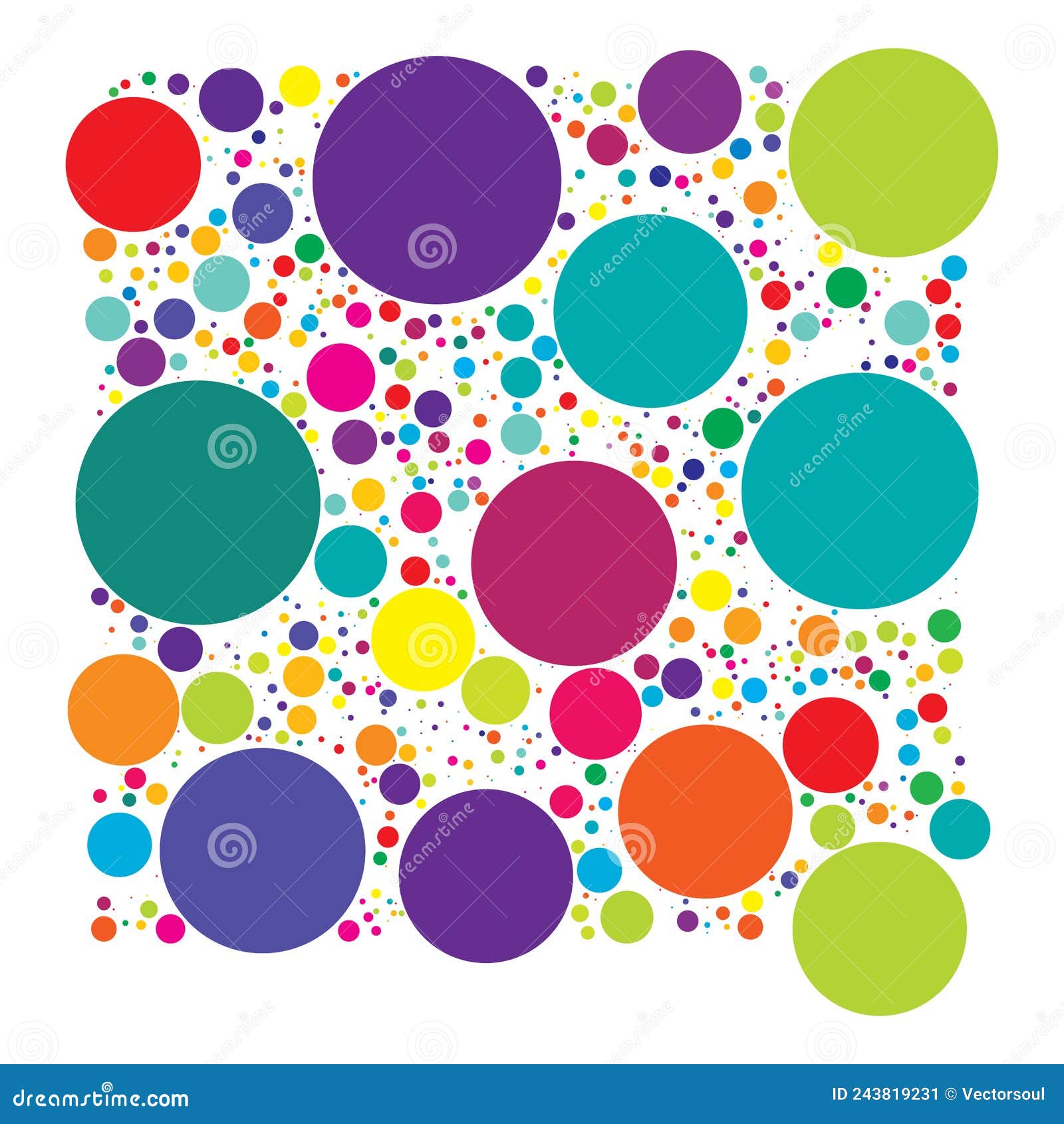 Random Circles Vector Pattern, Texture Stock Vector - Illustration of ...