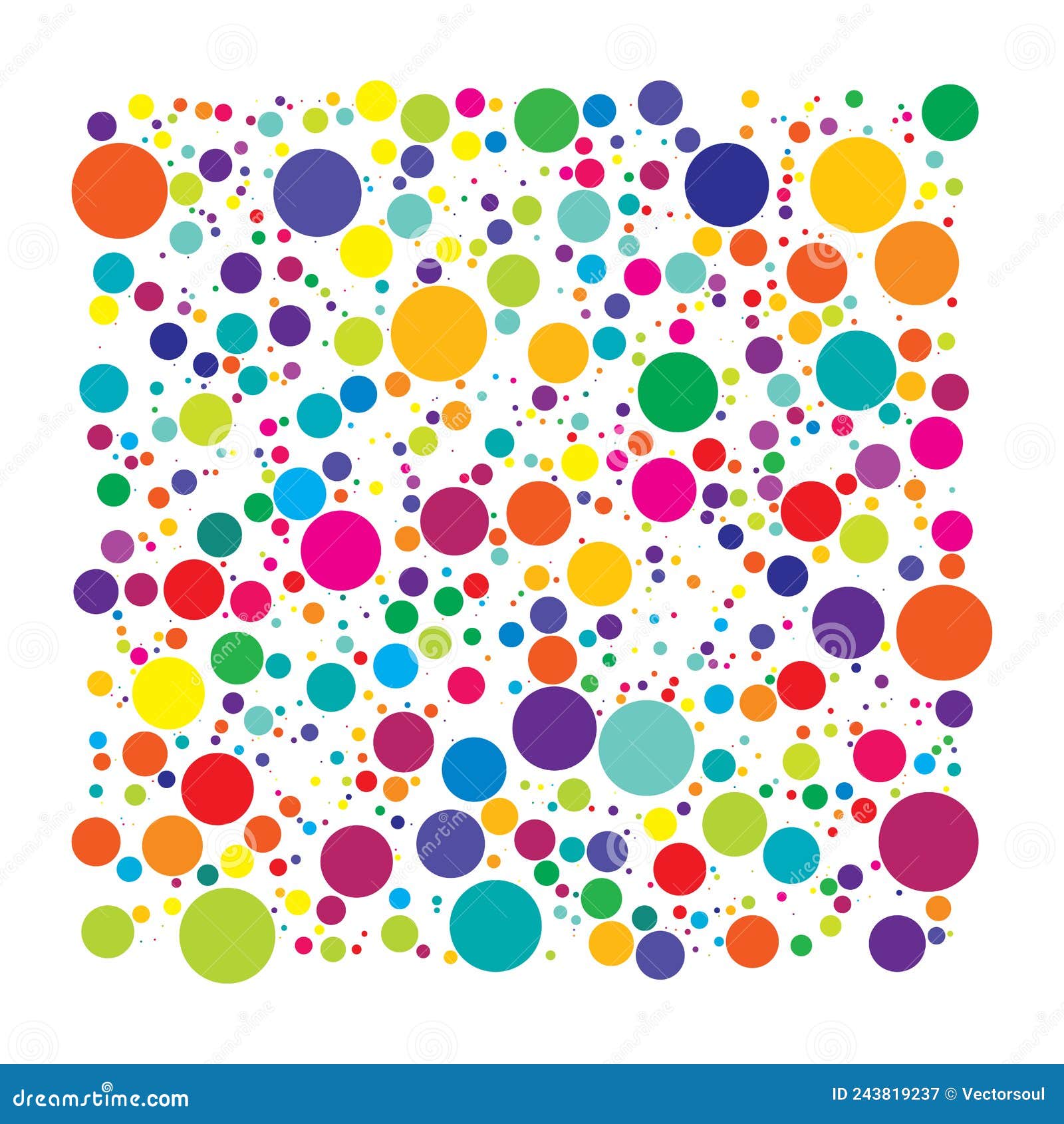 Random Circles Vector Pattern, Texture Stock Vector - Illustration of ...