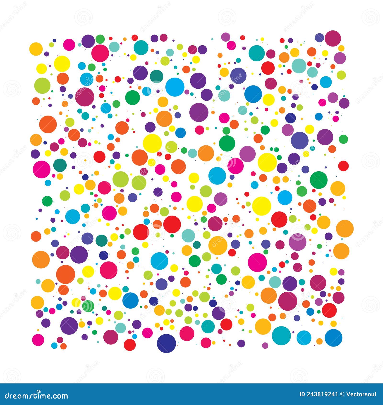 Random Circles Vector Pattern, Texture Stock Vector - Illustration of ...