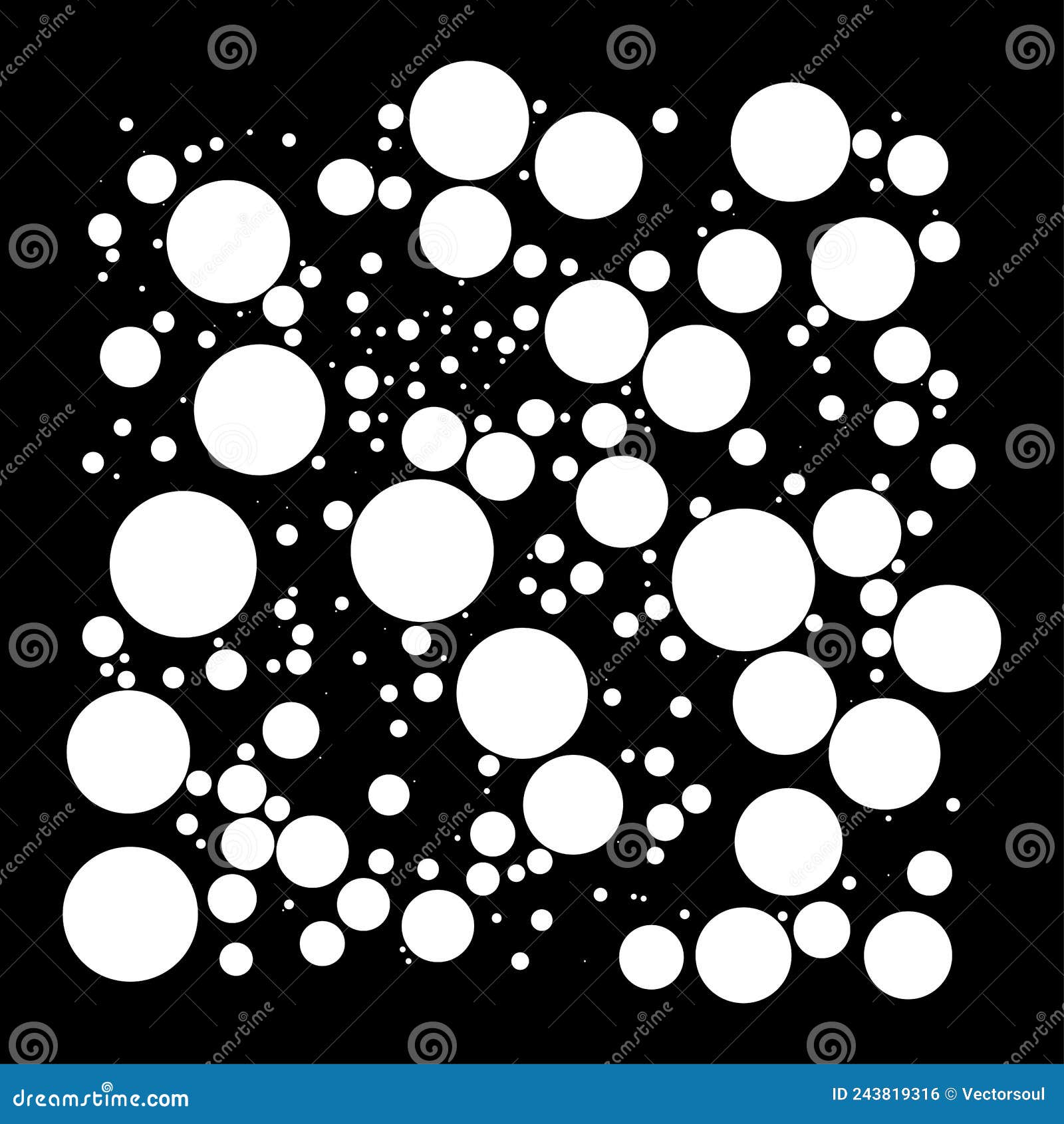 Random Circles Vector Pattern, Texture Stock Vector - Illustration of ...