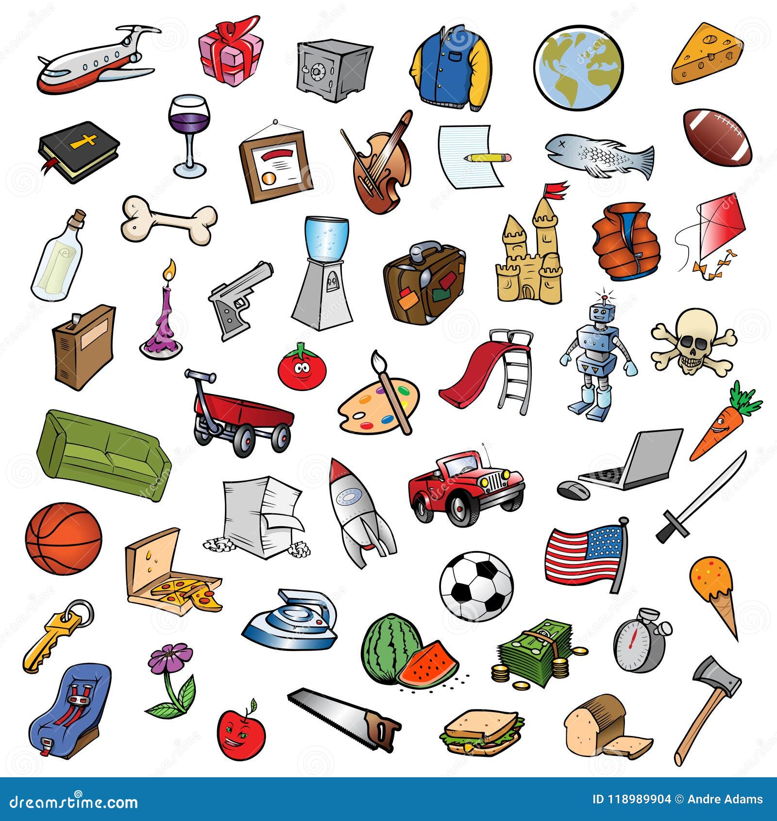 Random collection I stock vector. Illustration of random - 118989904