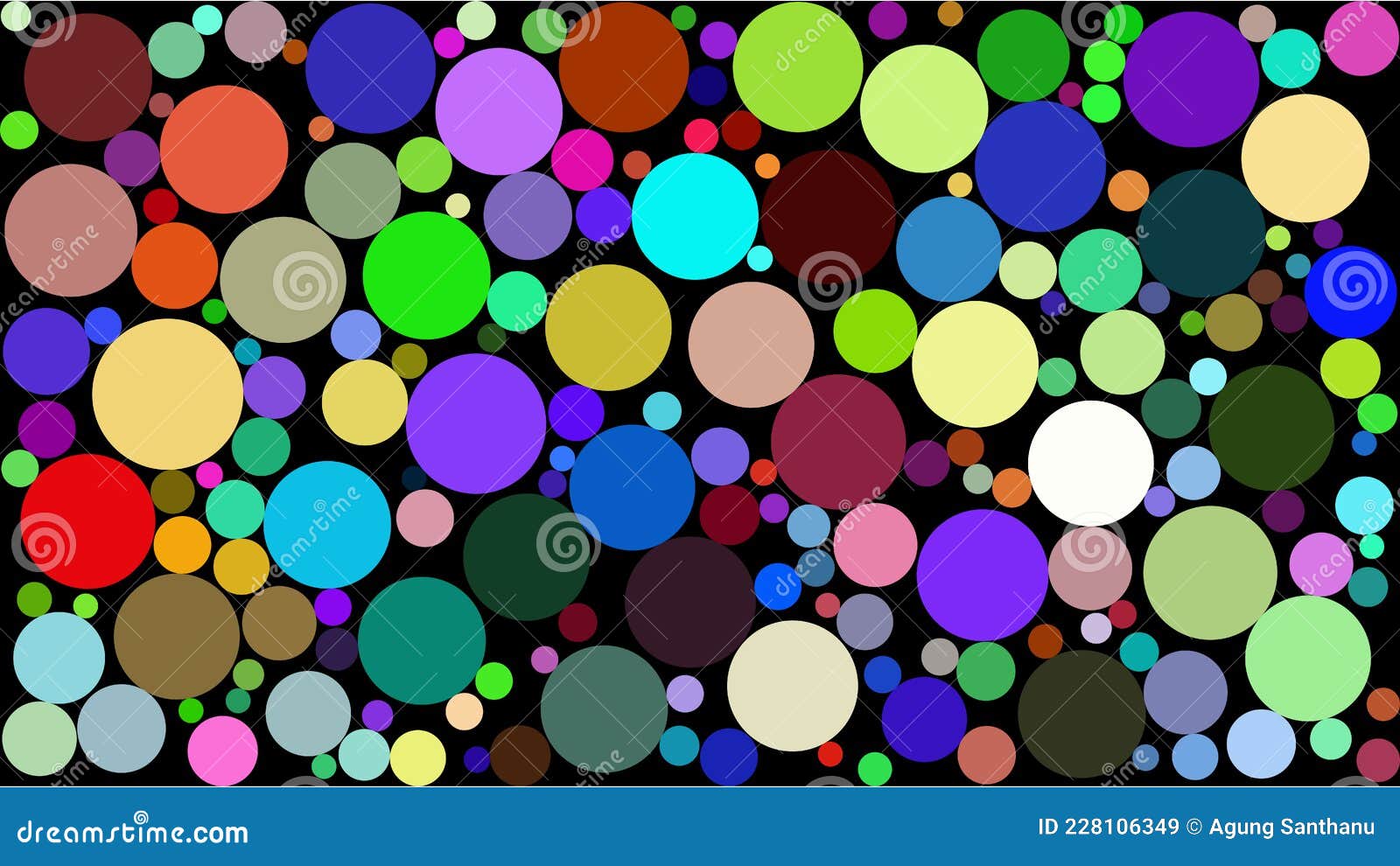 Random Color Circles Background Stock Vector - Illustration of texture ...