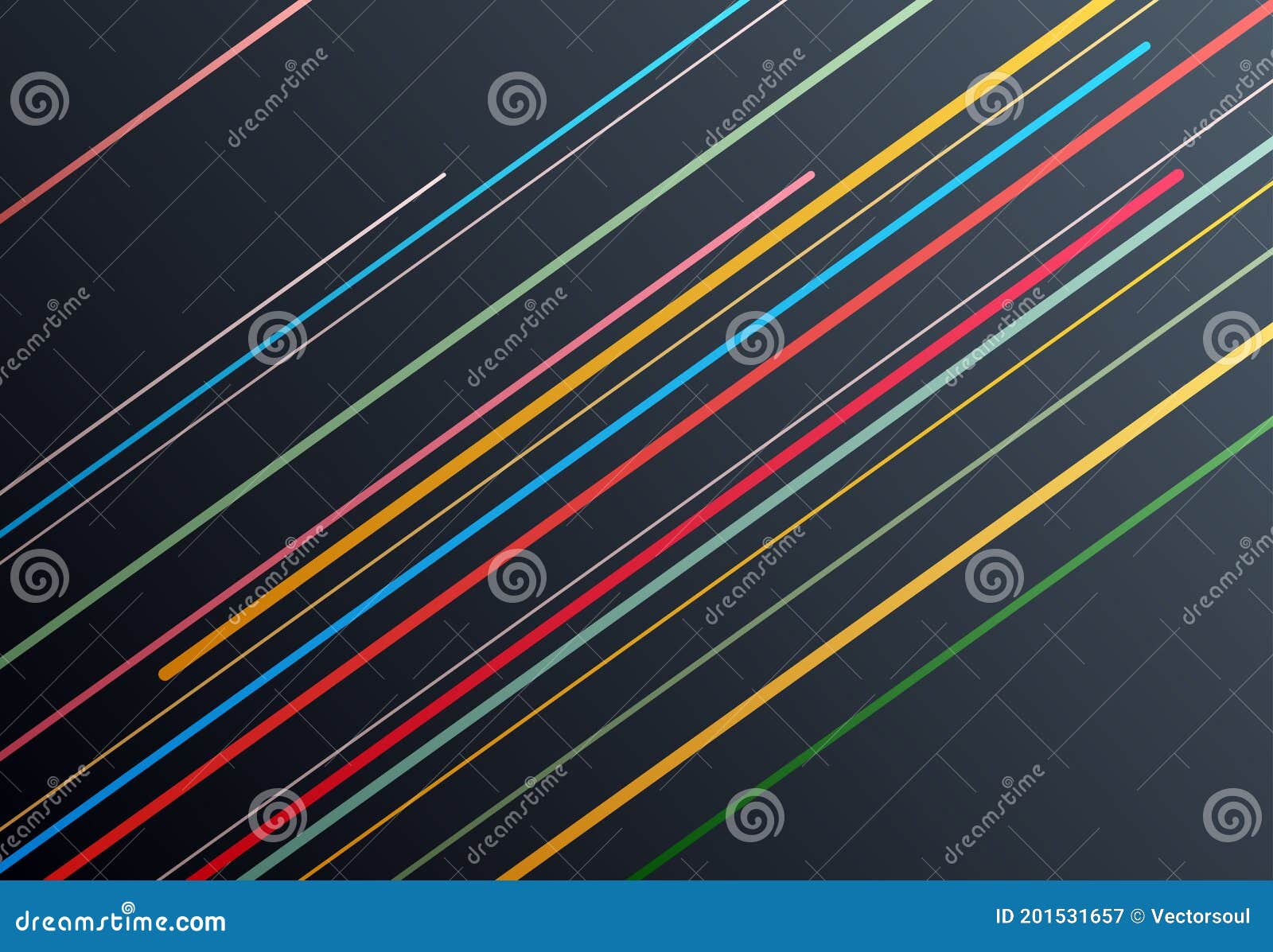 Random Color Lines Vector Illustration Stock Vector - Illustration of ...