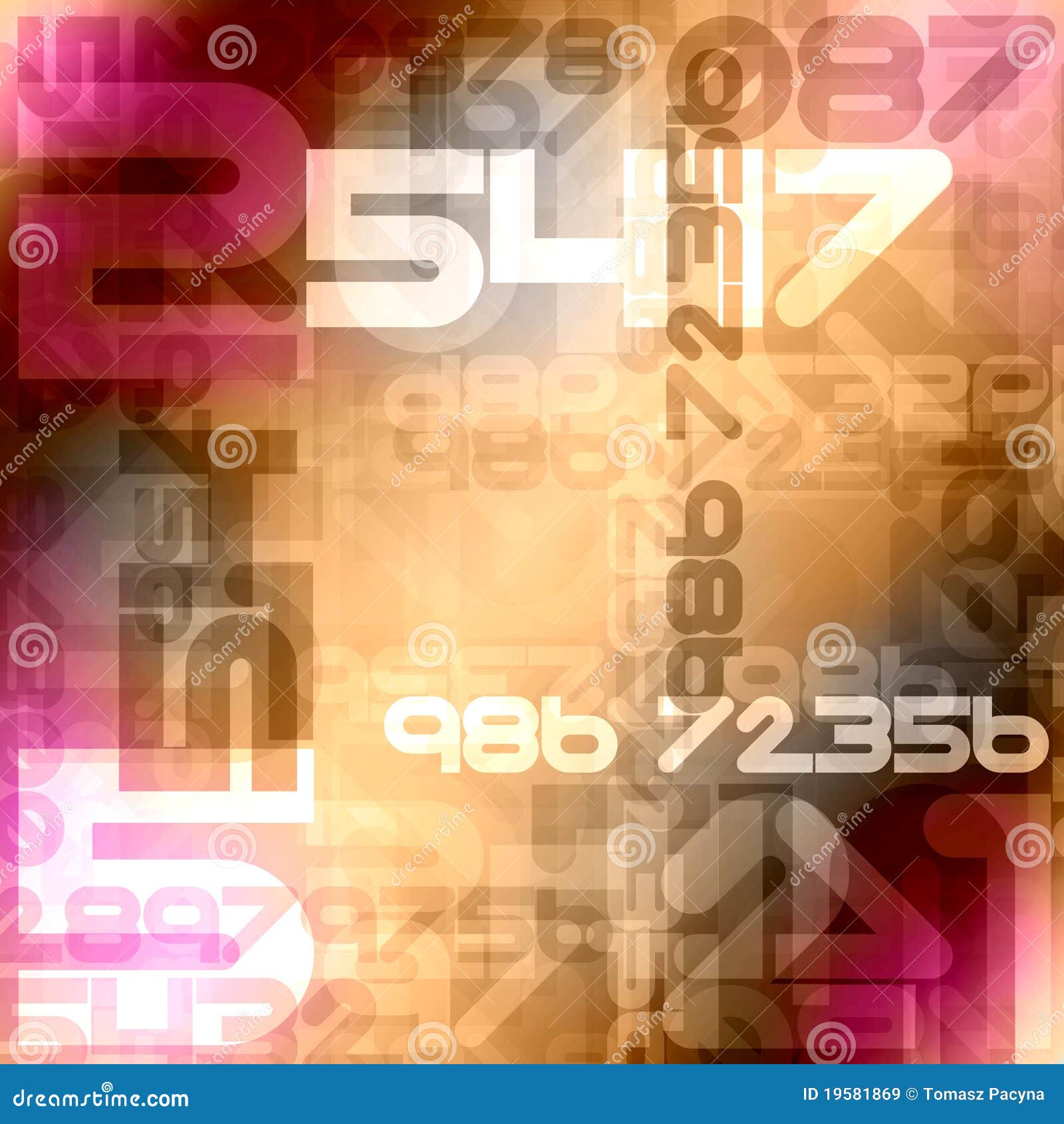 Random Color Numbers Royalty-Free Stock Photography | CartoonDealer.com ...